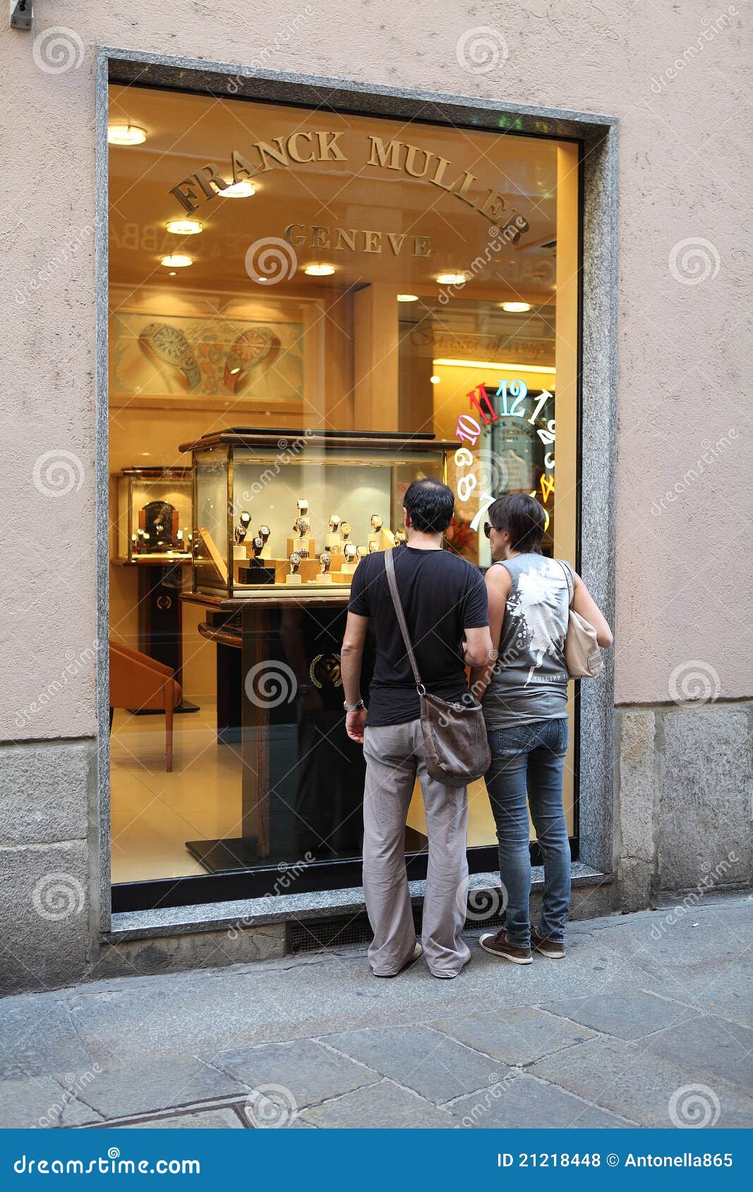 Frank Muller store editorial stock photo. Image of milan - 21218448