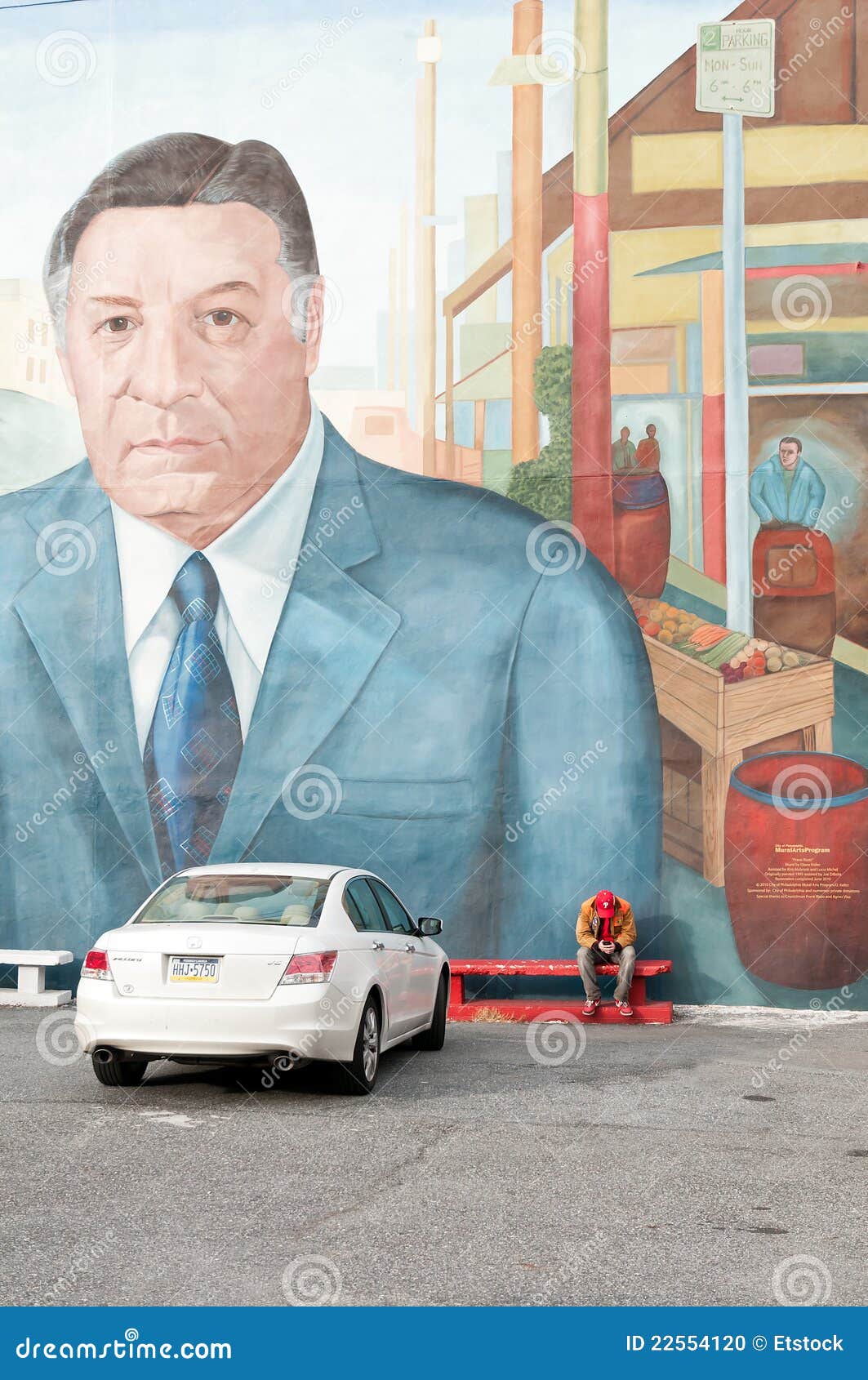 Frank Rizzo Mural in South Philly Editorial Image - Image of urban ...