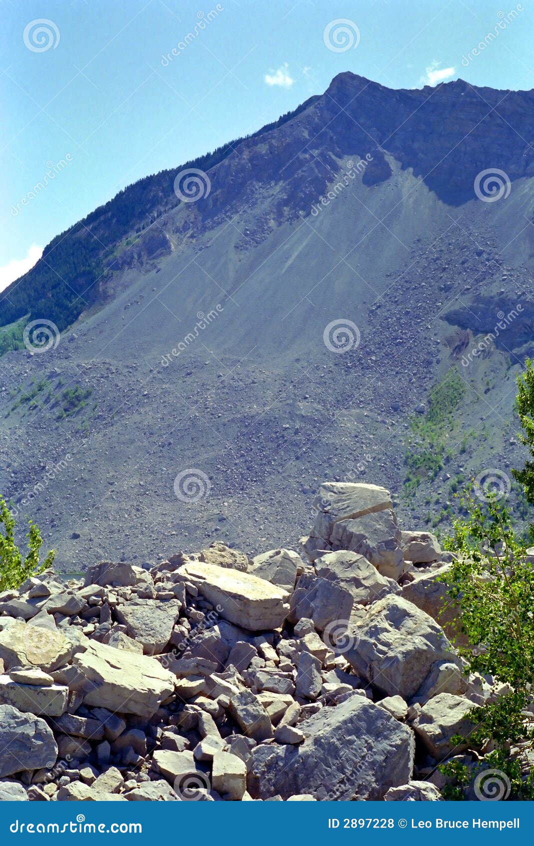 Frank Slide Disaster Alberta Canada Stock Photo - Image of crows ...