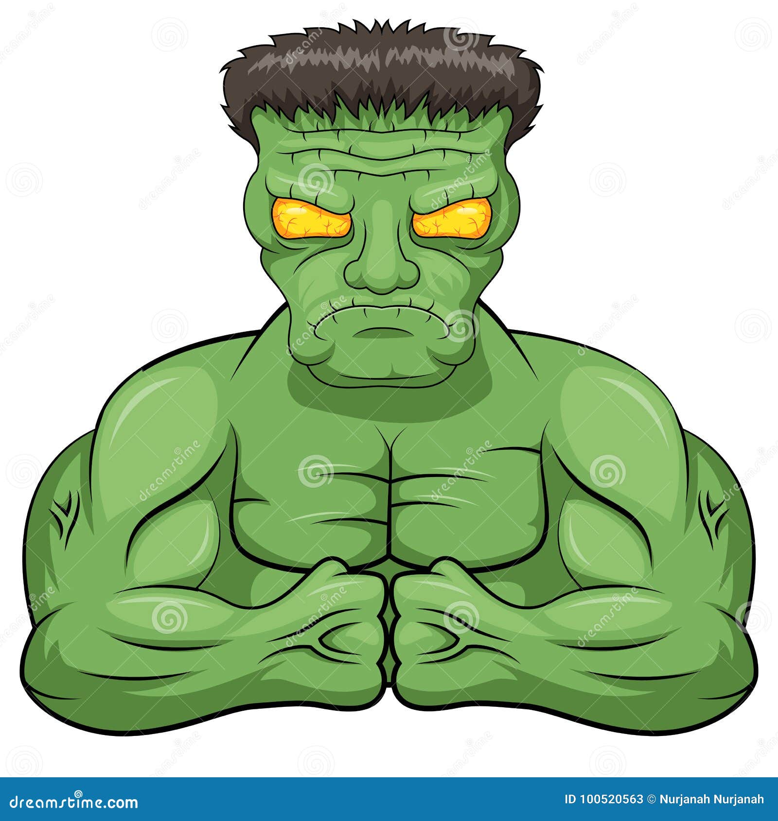 Frankenstein cartoon. stock vector. Illustration of graphic - 100520563