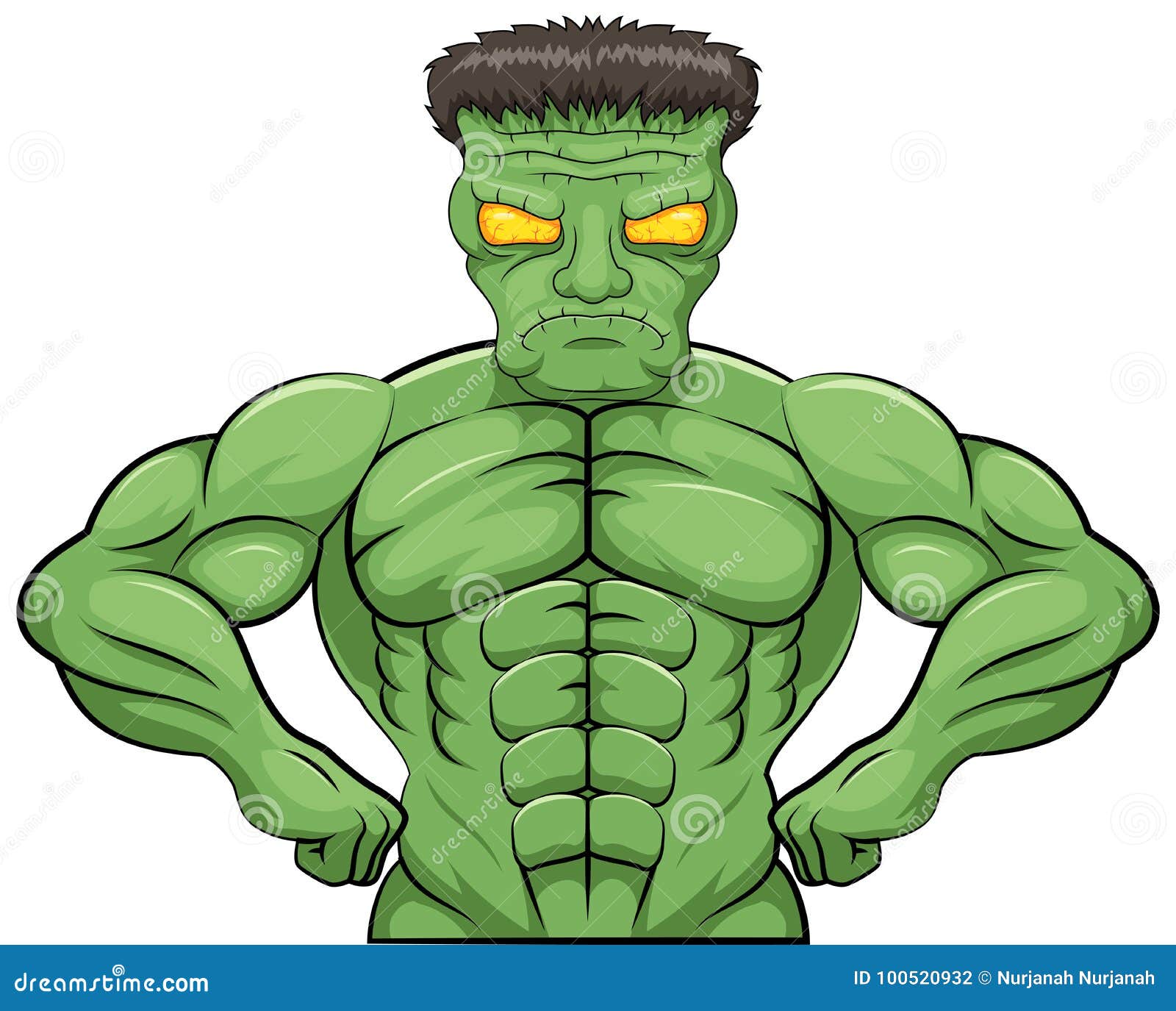 Frankenstein cartoon. stock vector. Illustration of creepy - 100520932