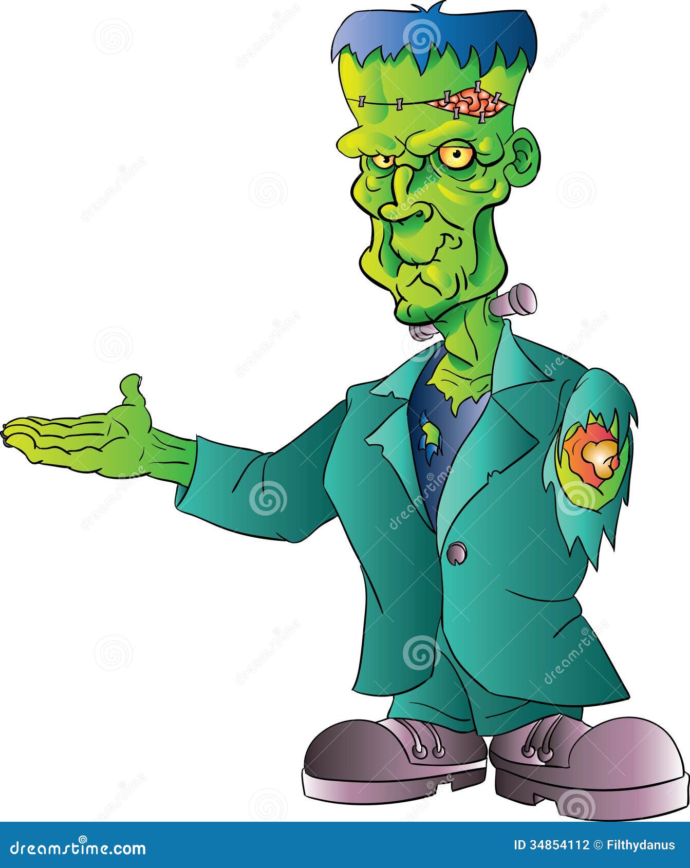 Frankenstein monster stock illustration. Illustration of spooky - 34854112