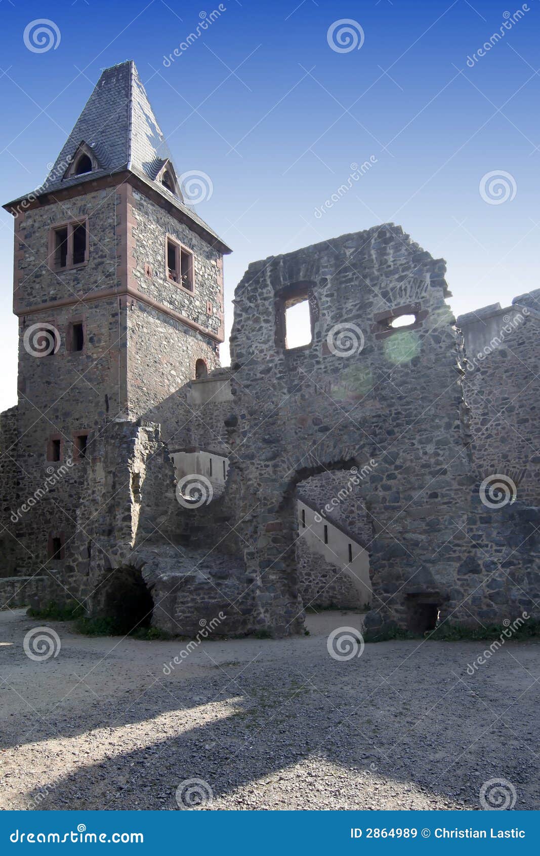 Frankenstein s castle stock image. Image of mary, yard - 2864989
