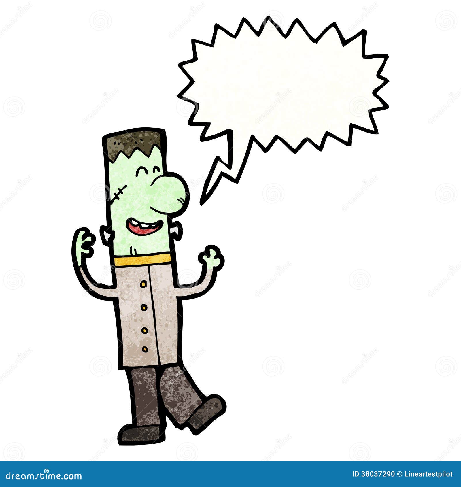 Frankenstein S Monster Cartoon Stock Vector - Illustration of artwork ...