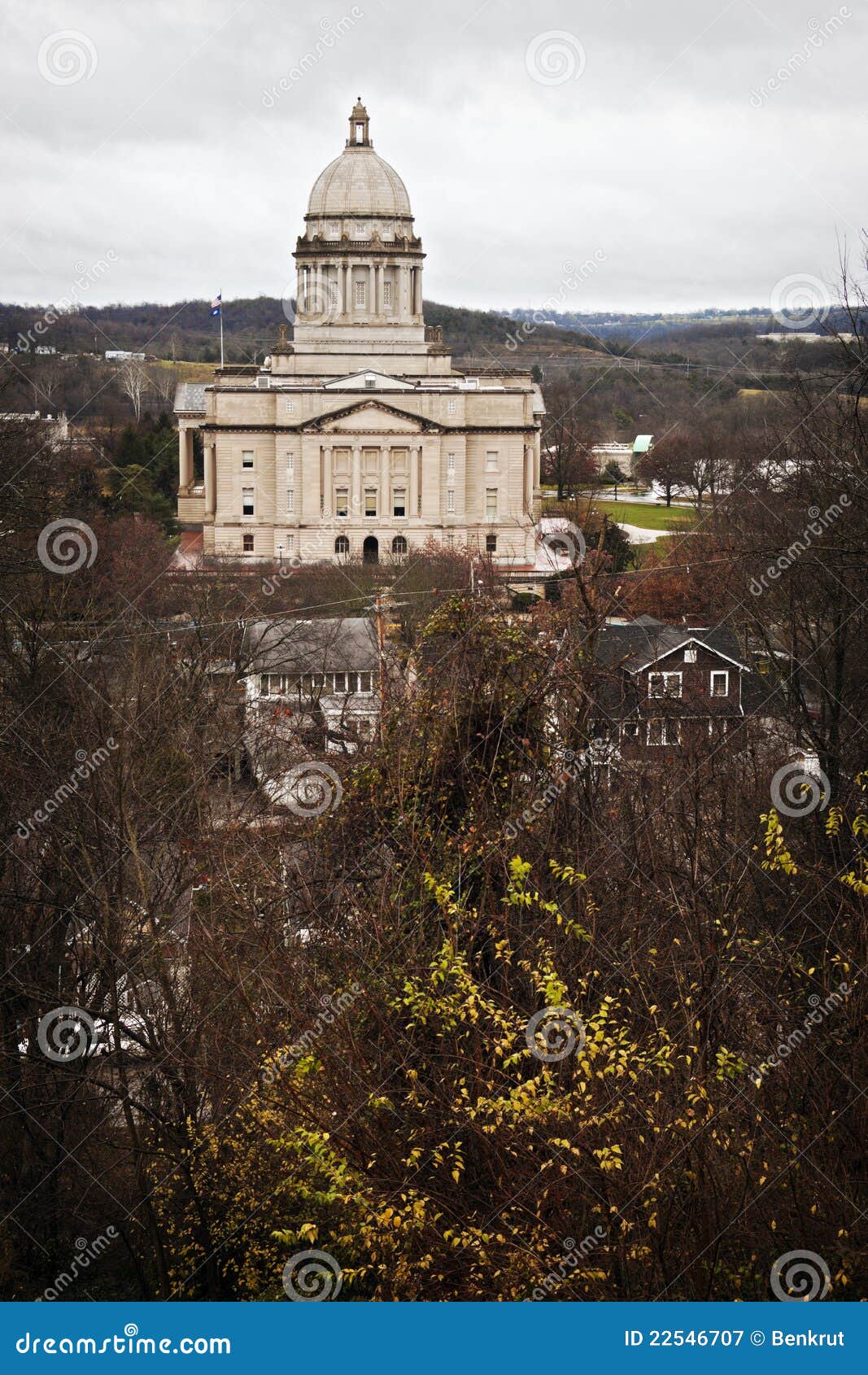 Frankfort, Kentucky - State Capitol Building Stock Image - Image of ...