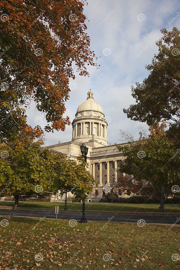 Frankfort - State Capitol Building Stock Photo - Image of fall ...