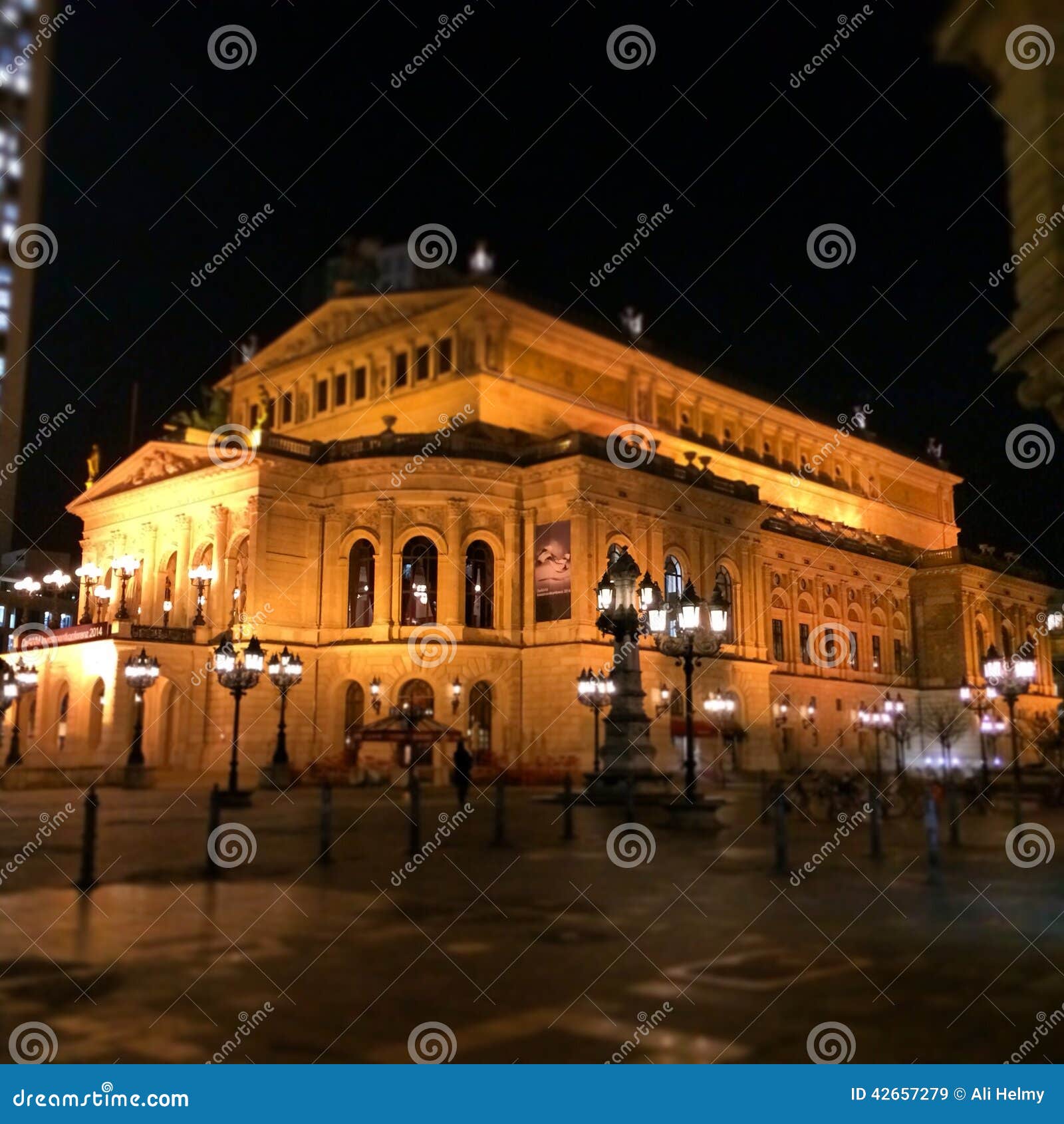Frankfurt Alte Oper at Night Stock Image - Image of opera, night: 42657279