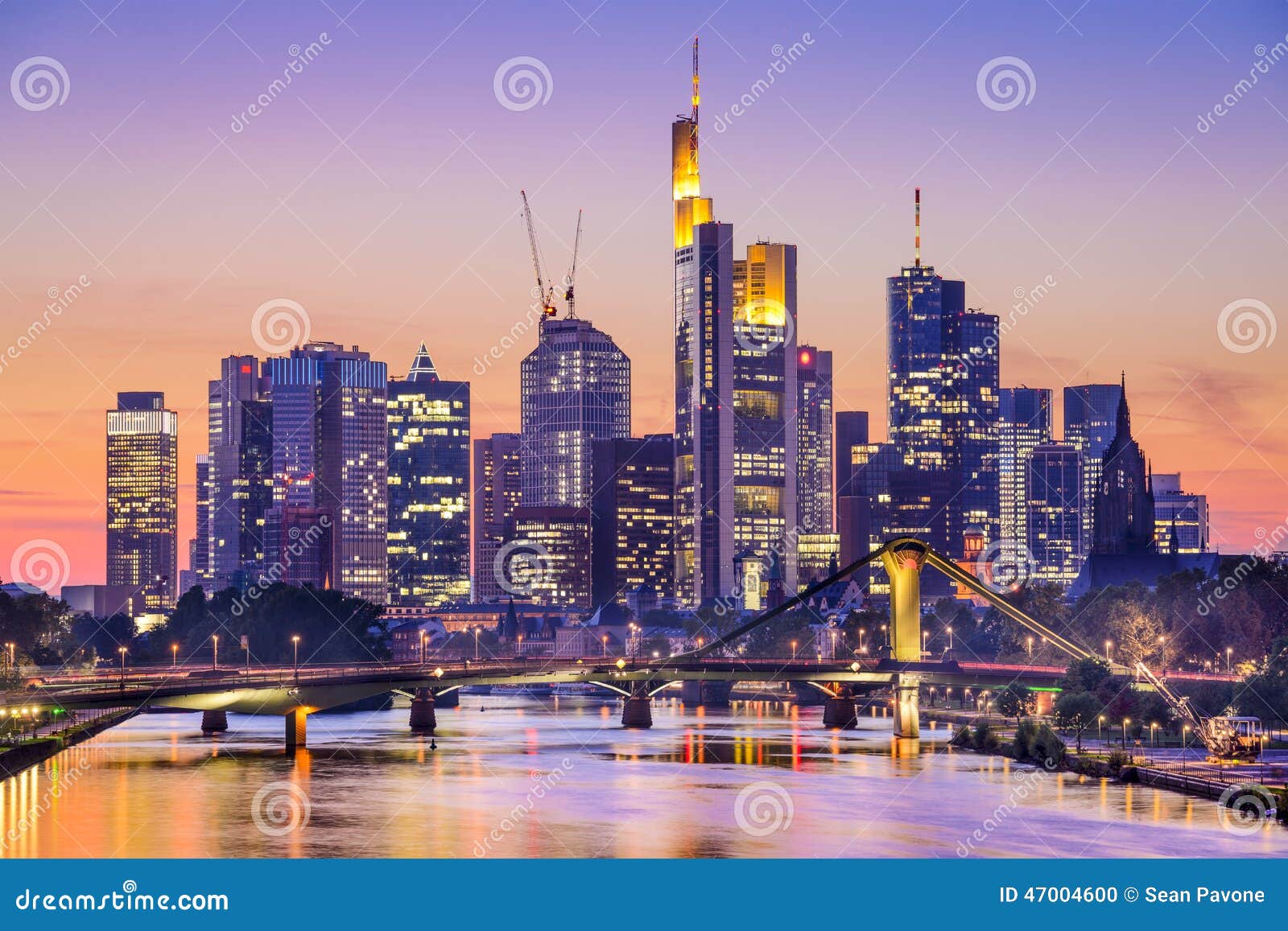 Frankfurt, Germany City Skyline Stock Photo - Image of german ...