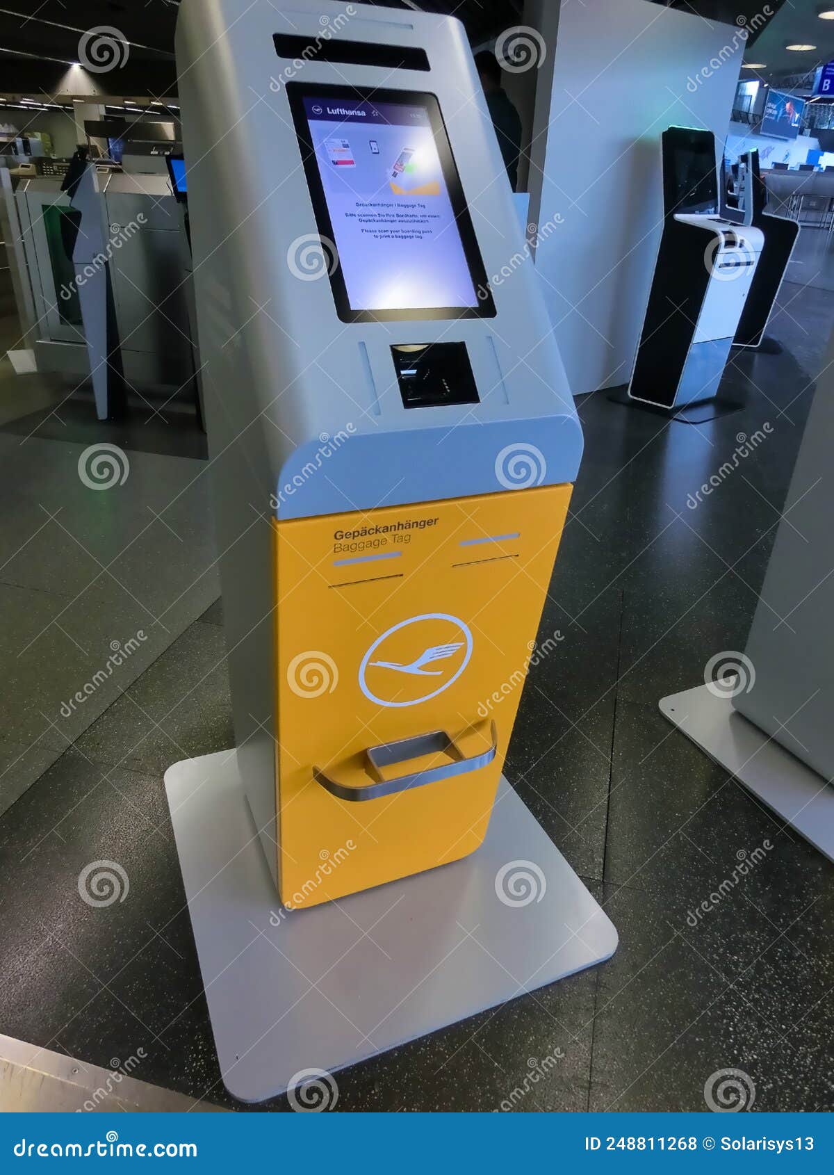 Self-service Check-in Facilities at Airport. Editorial Stock Photo ...
