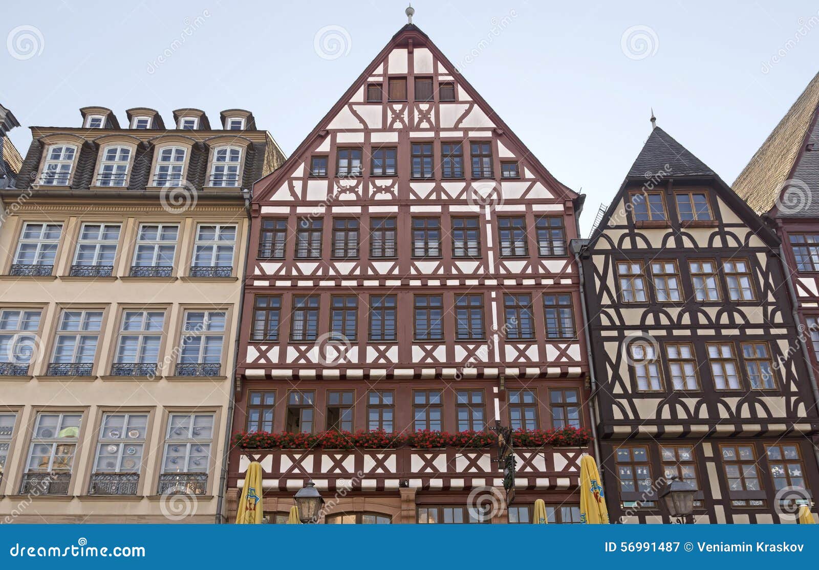 Frankfurt am Main Historic Roemer Place Stock Image - Image of cityview ...
