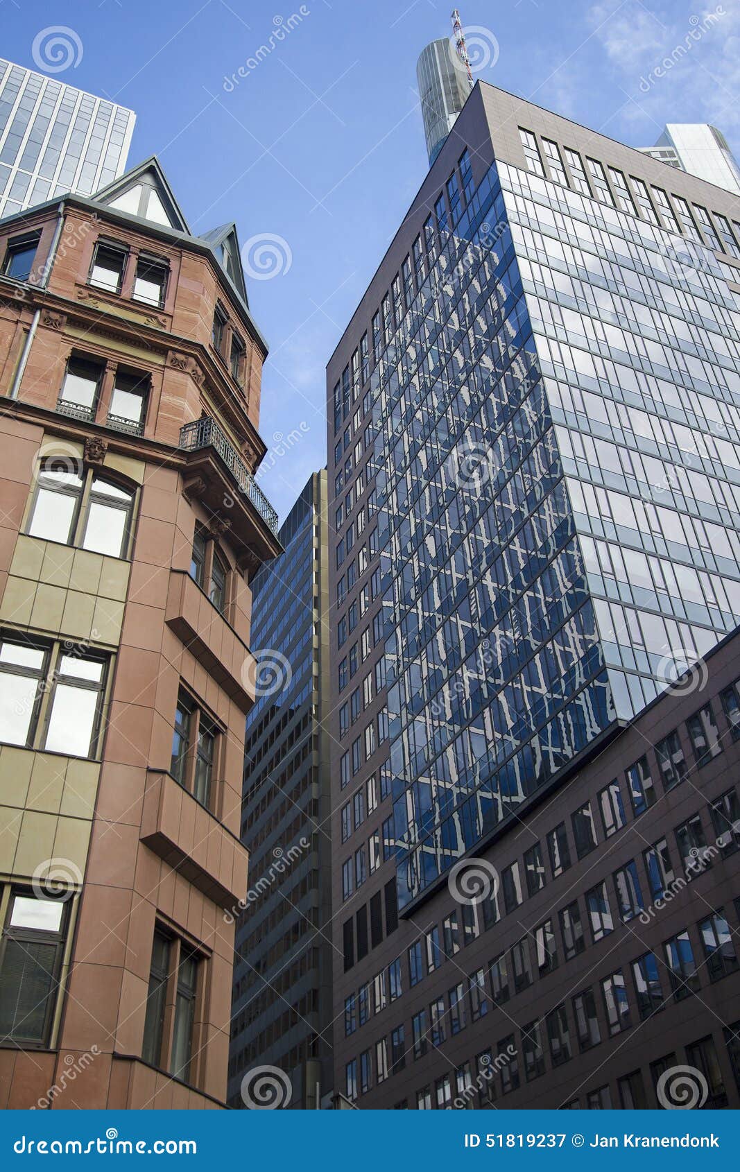 Frankfurt Office Buildings, Germany Stock Image - Image of building ...