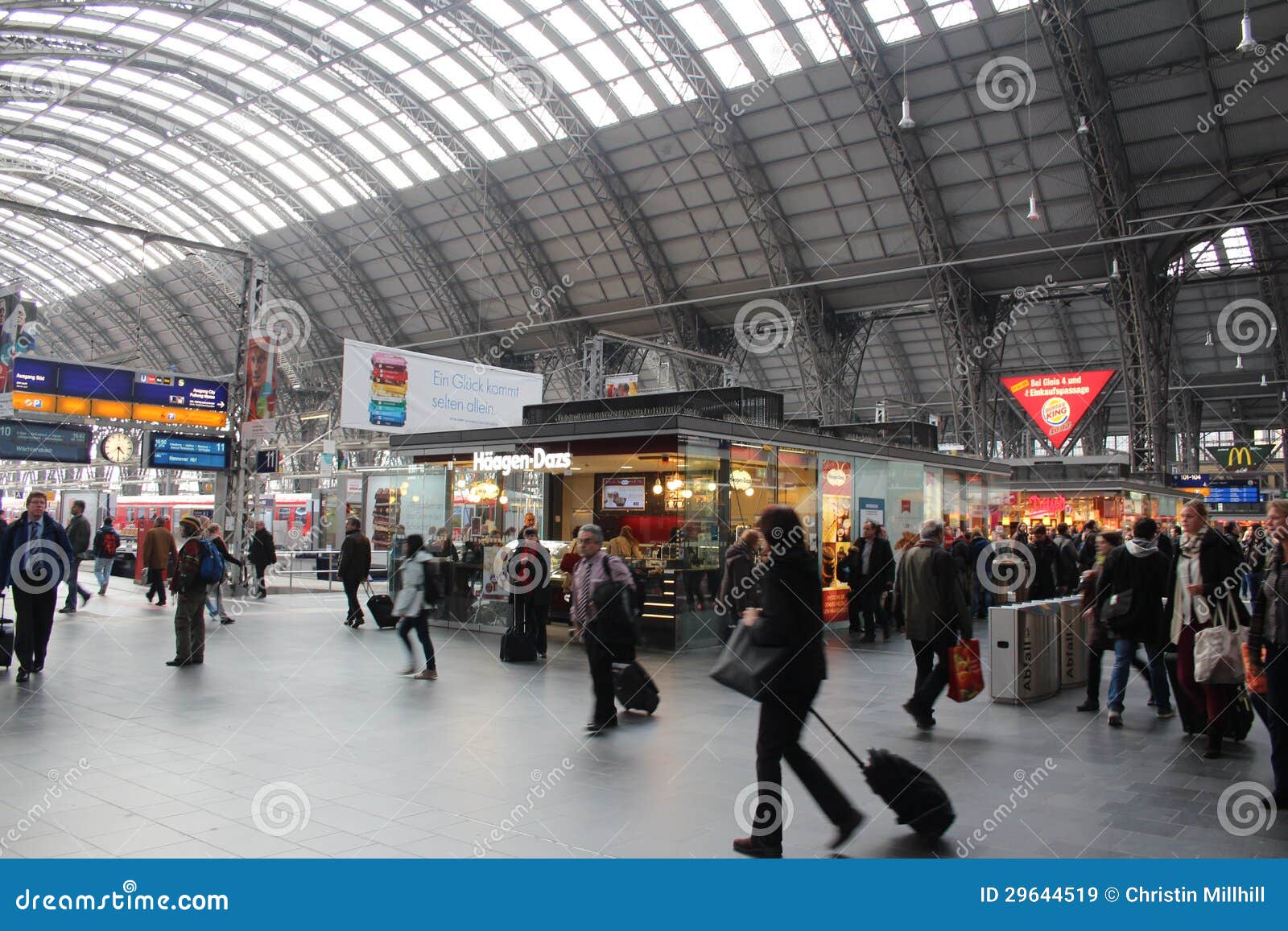Frankfurt Train Station editorial stock image. Image of german - 29644519