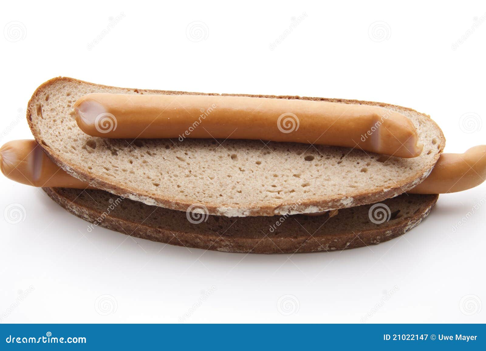 Frankfurter with bread stock image. Image of exemptly - 21022147