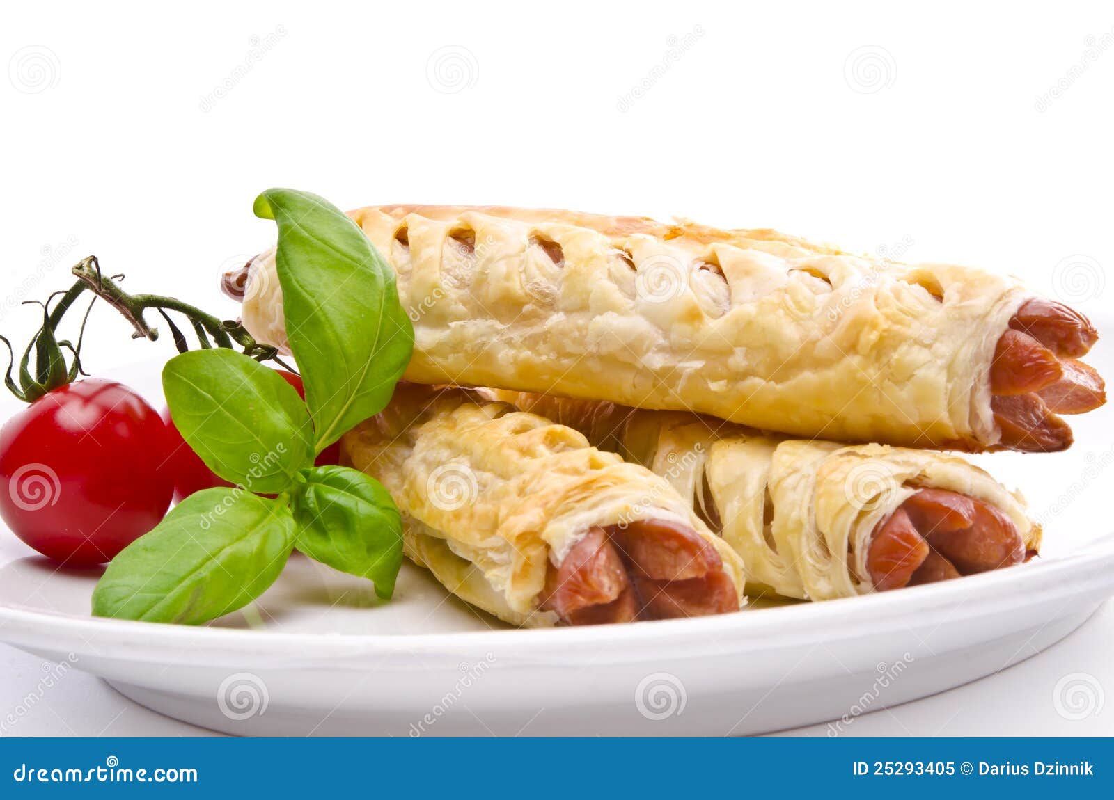 Frankfurterworst En Bladerdeeg Stock Afbeelding - Image of catering ...