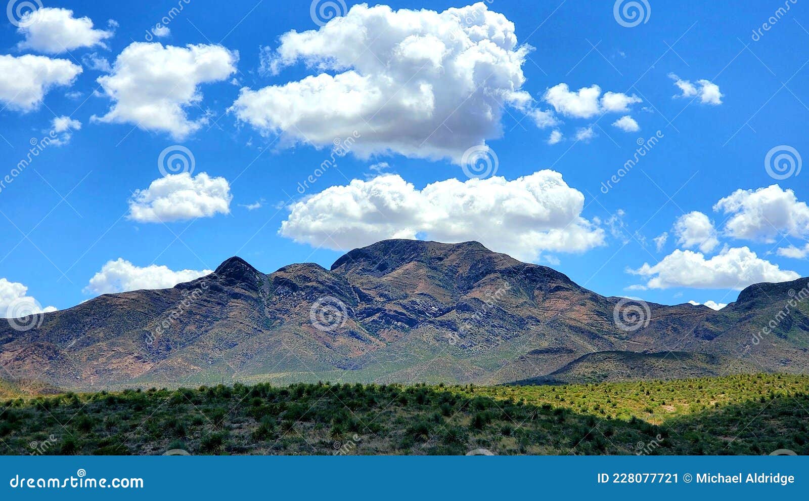 Franklin Mountains El Paso TX Stock Image - Image of grassland ...