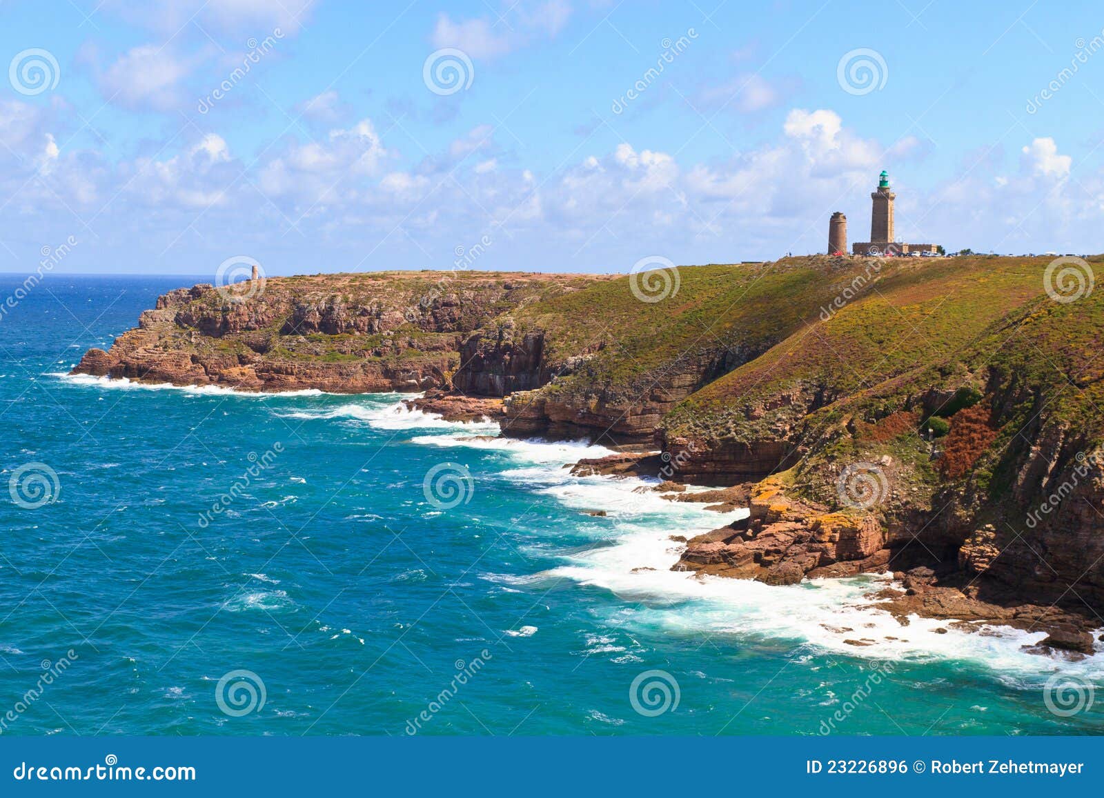 Franse Atlantische Kust Dichtbij GLB Frehel Stock Foto - Image of ...