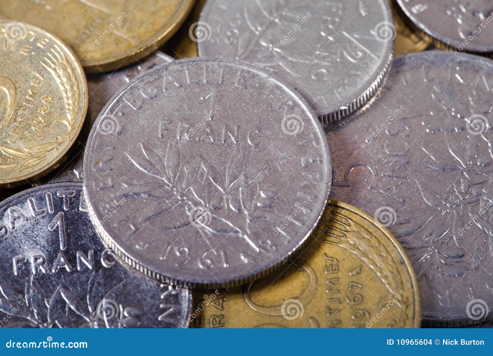 Franse Franken stock foto. Image of waarde, franken, contant - 10965604