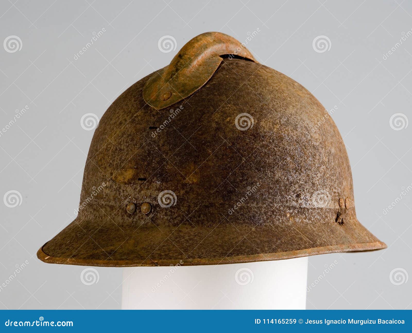 Franse Helm Van De Eerste Wereldoorlog, Adrian E Stock Afbeelding ...