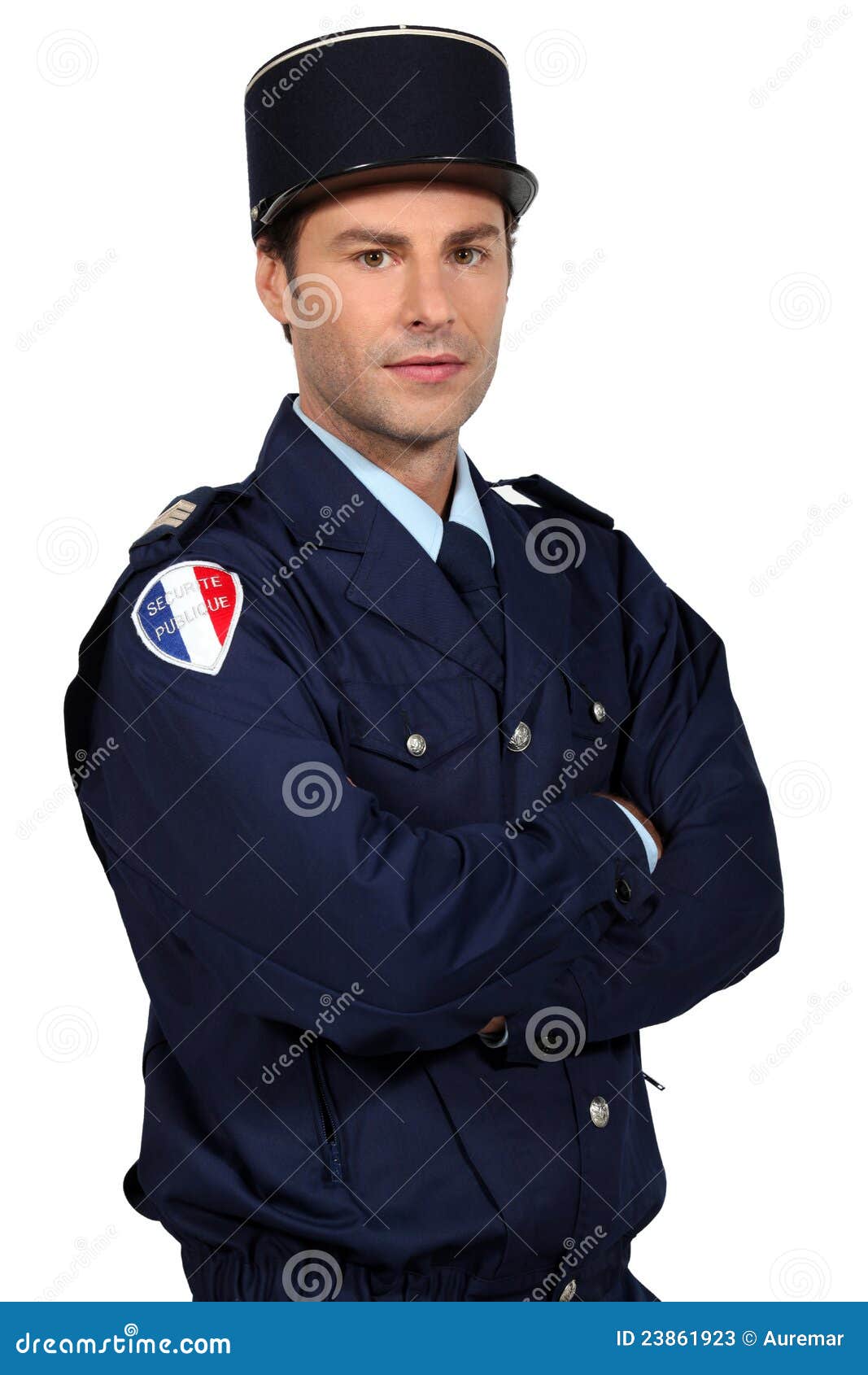 Franse politieagent stock afbeelding. Image of kaukasisch - 23861923
