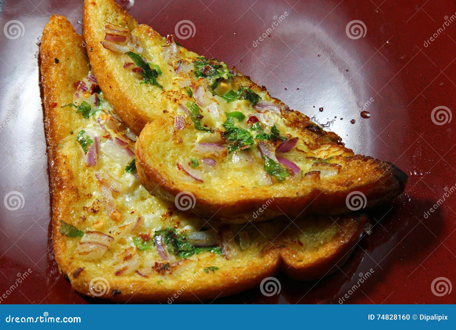 Franse toost stock foto. Image of groen, heerlijk, gezond - 74828160