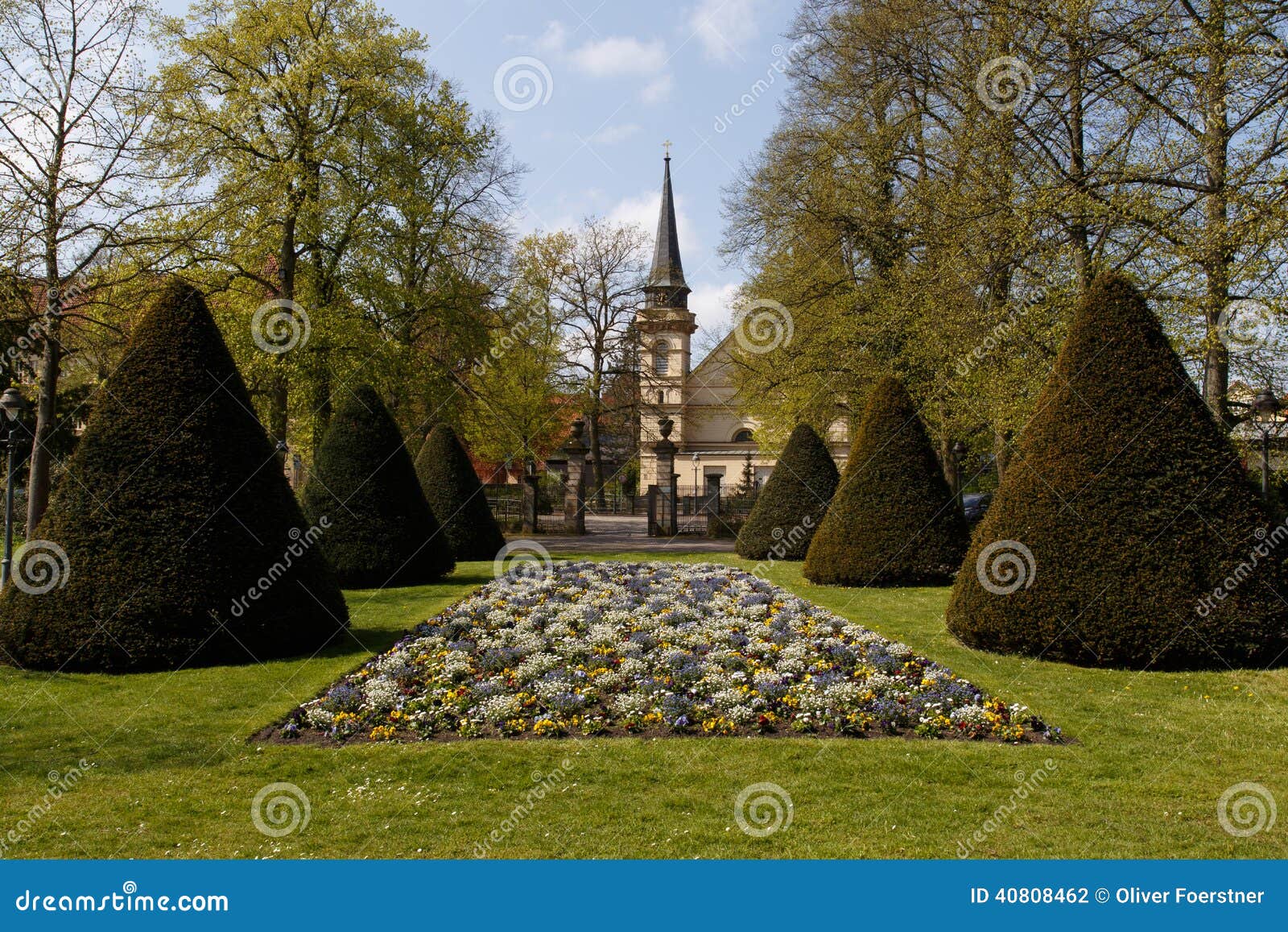 Franse Tuin Celle stock foto. Image of regelmatig, symmetrisch - 40808462