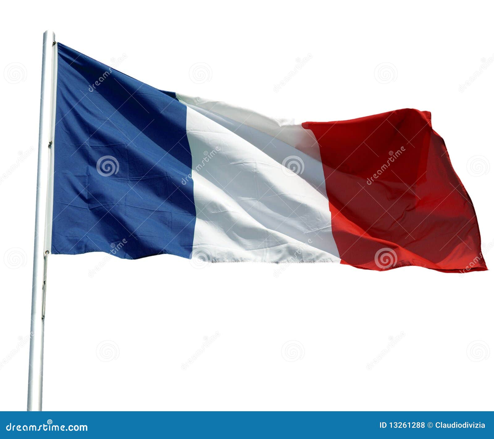Franse vlag stock foto. Image of blauw, frankrijk, land - 13261288