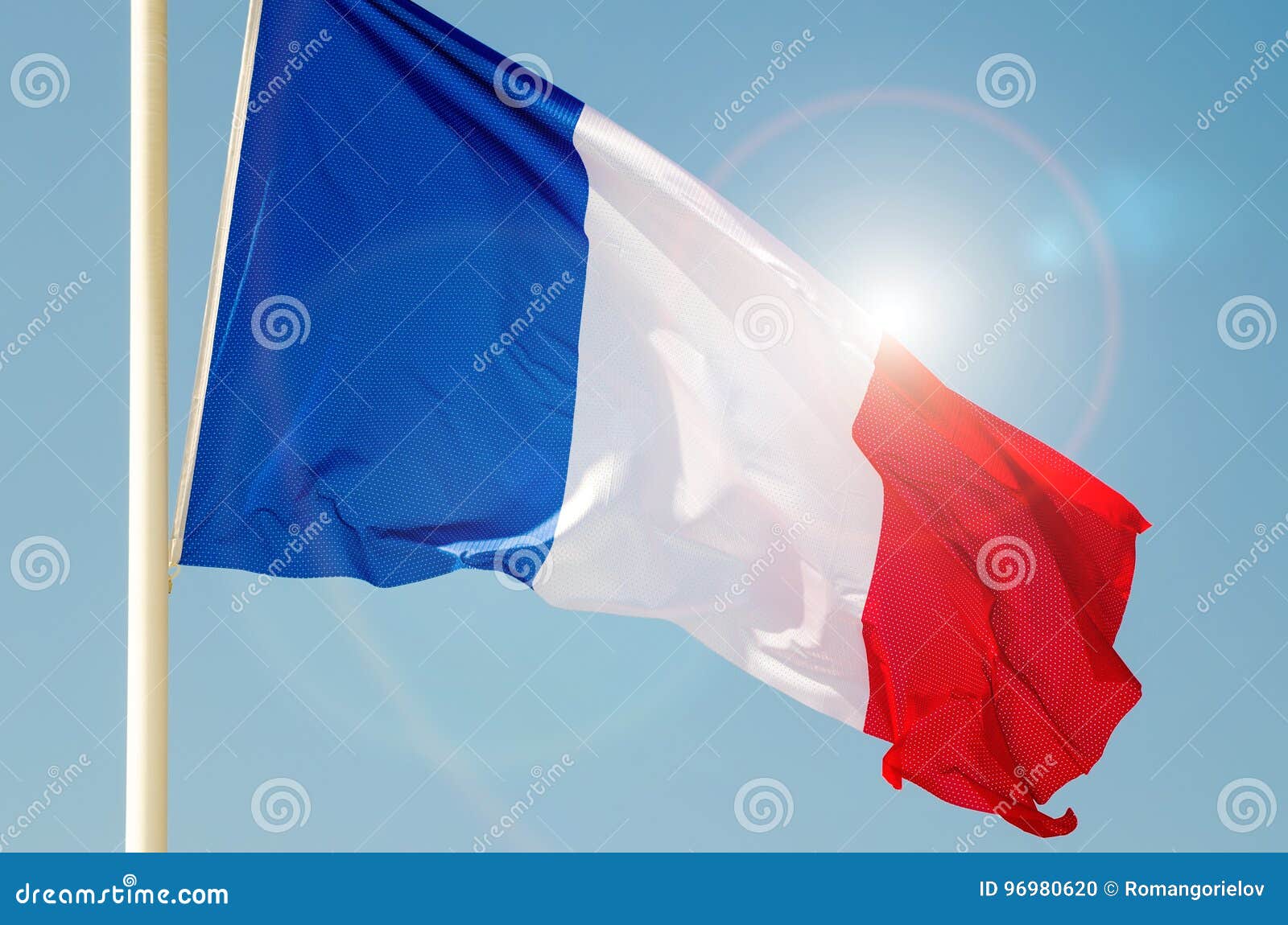 Franse vlag stock foto. Image of parijs, naturaliseer - 96980620