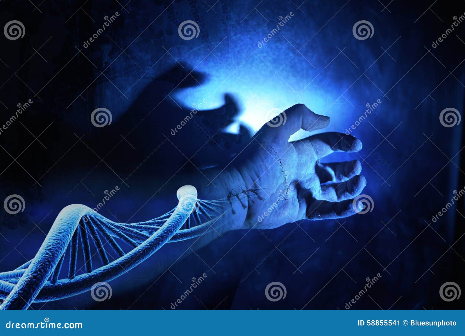 Franskenstein Arm stock image. Image of stitches, death - 58855541