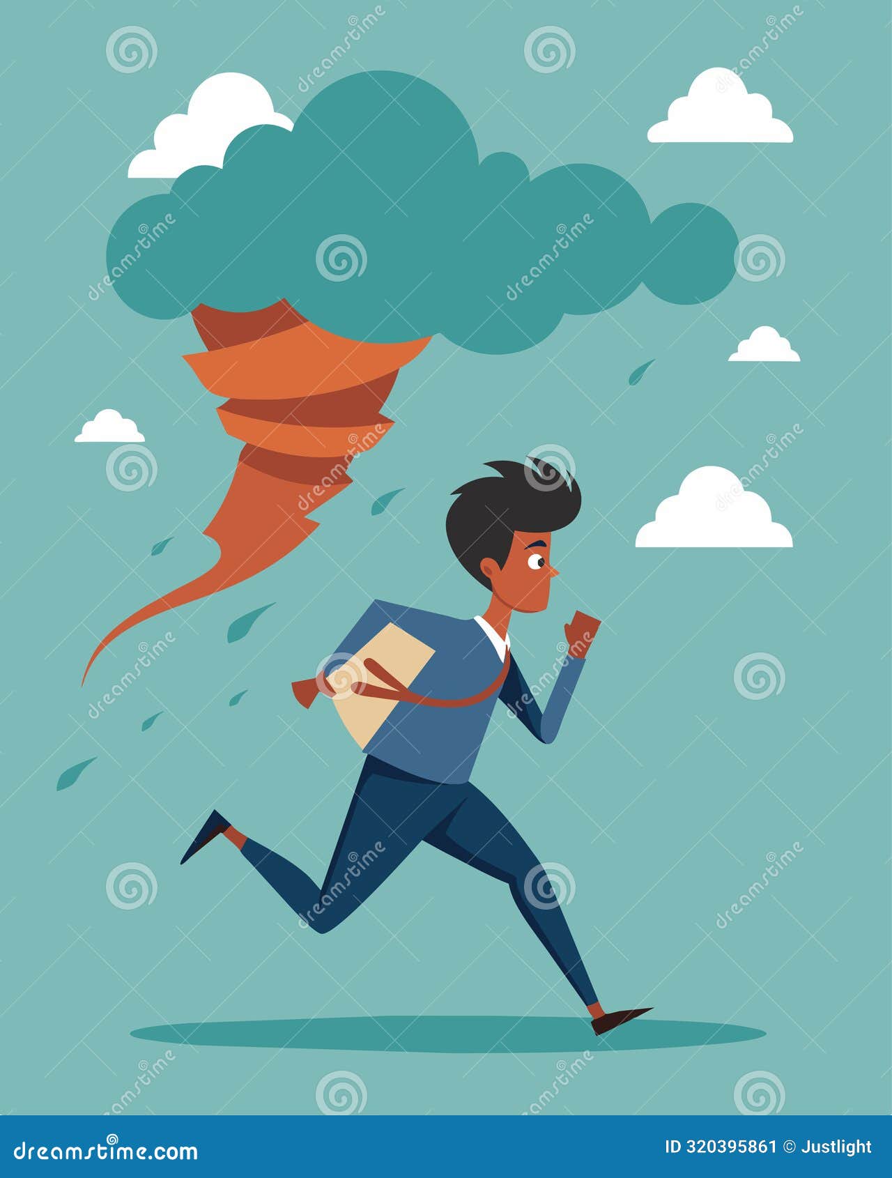 A Person Ped In A Box, Trying To Break Free While Symbols Of Mental ... A Person Ped In A Box, Trying To Break Free While Symbols Of Mental ...