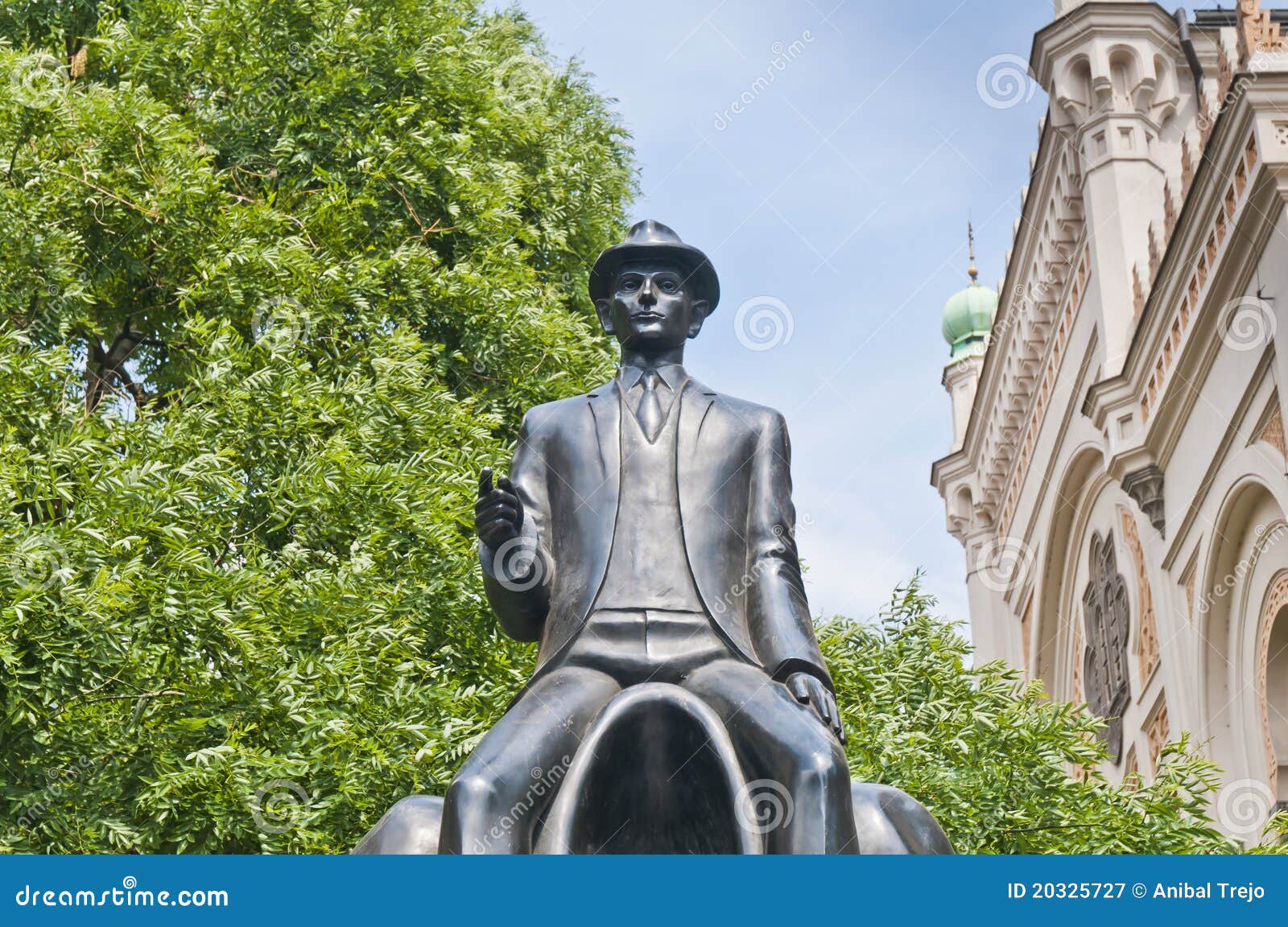 Franz Kafka statue stock image. Image of praha, structure - 20325727