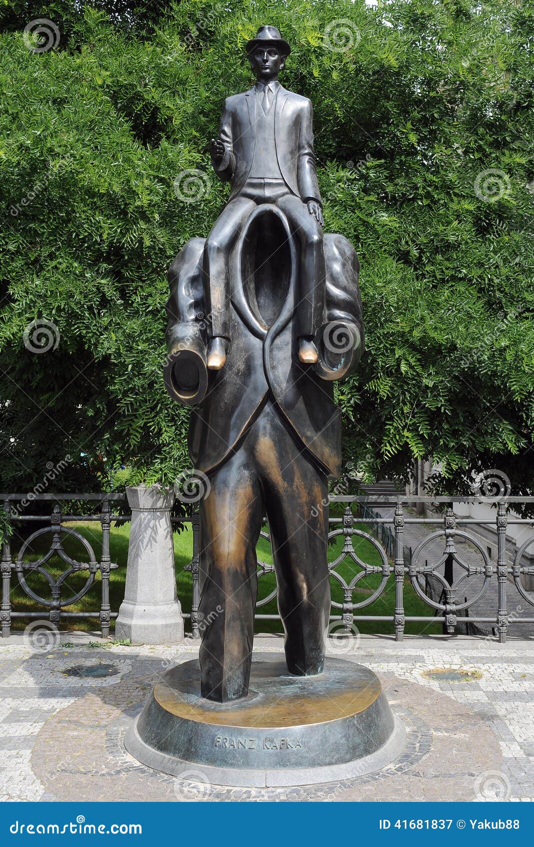 Franz Kafka Statue stock image. Image of tourism, novelist - 41681837