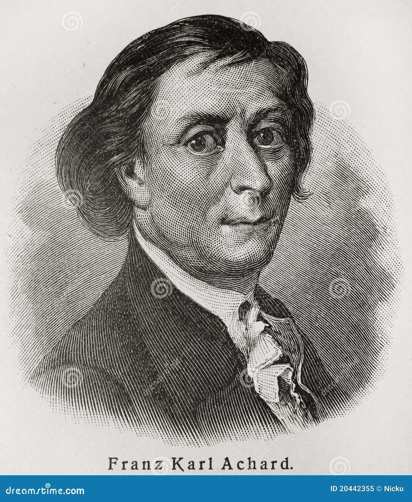 Franz Karl Achard editorial image. Illustration of people - 20442355