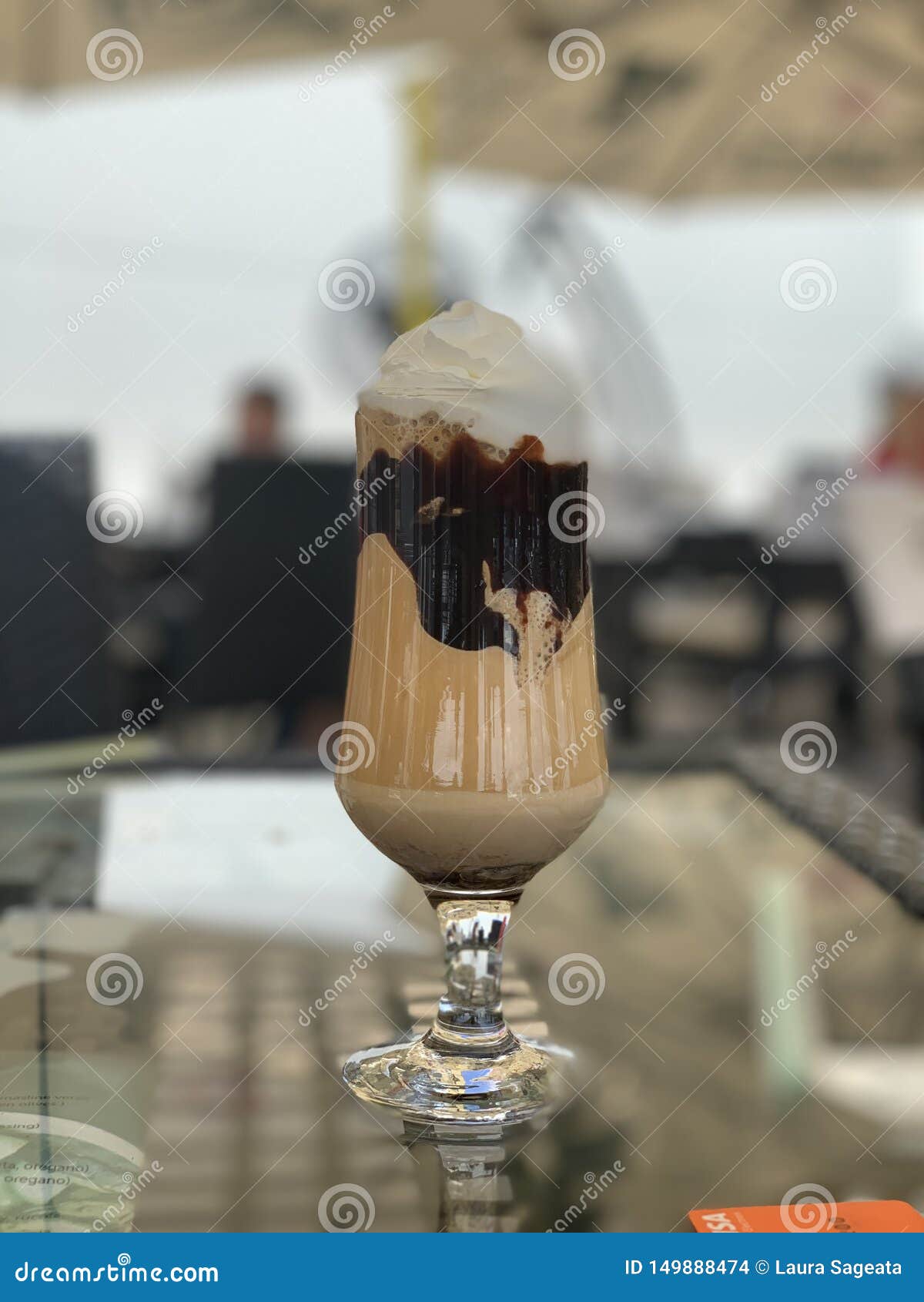 Frappe stock photo. Image of glass, chocolate, colors - 149888474