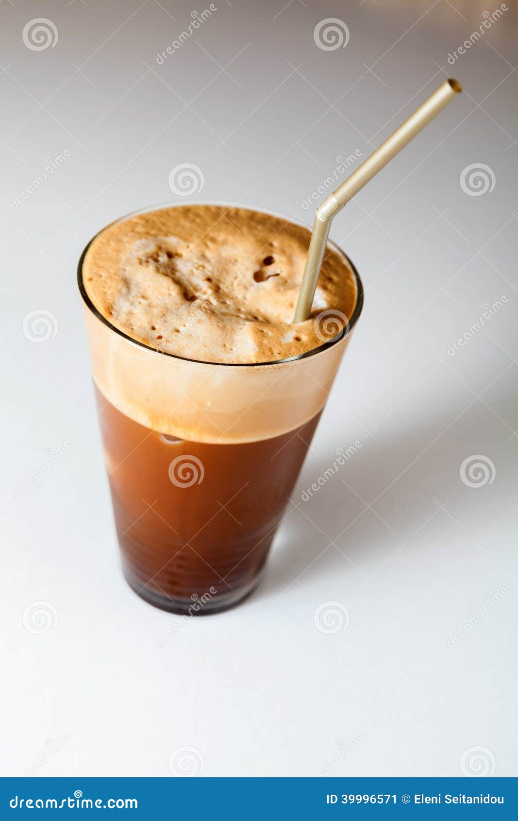Frappe coffee stock image. Image of refreshment, served - 39996571
