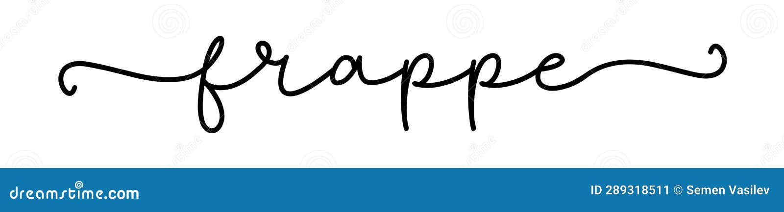 Frappe Word Text Logo With Coffee Cup Symbol Idea Typography Vector ...