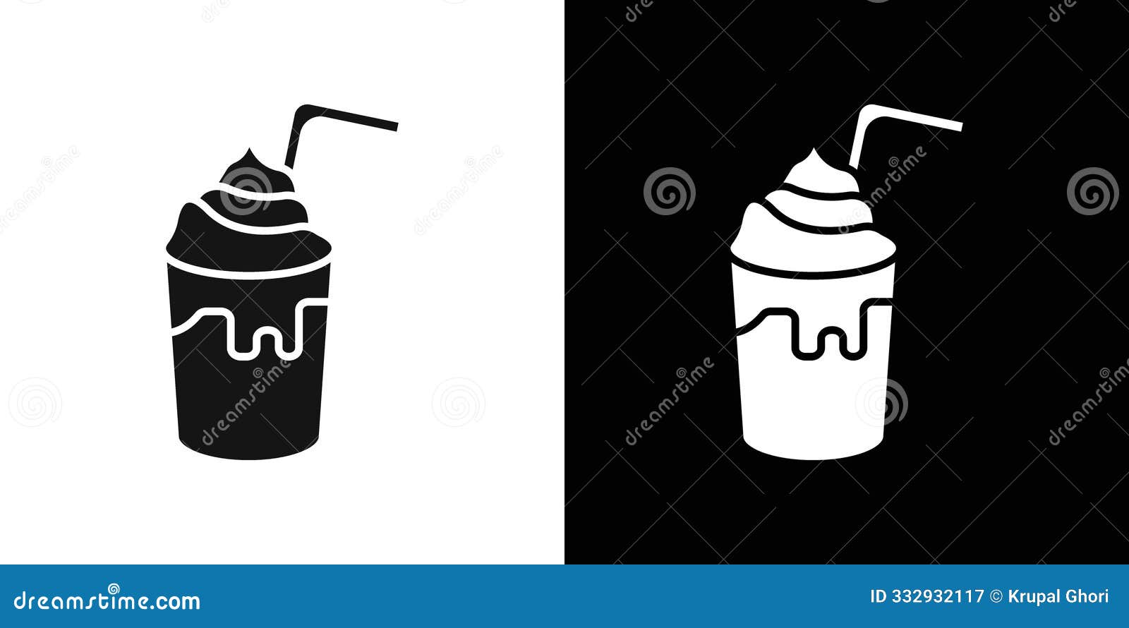 Frappe Icon Logo Set Vector Stock Vector - Illustration of blend, slush ...