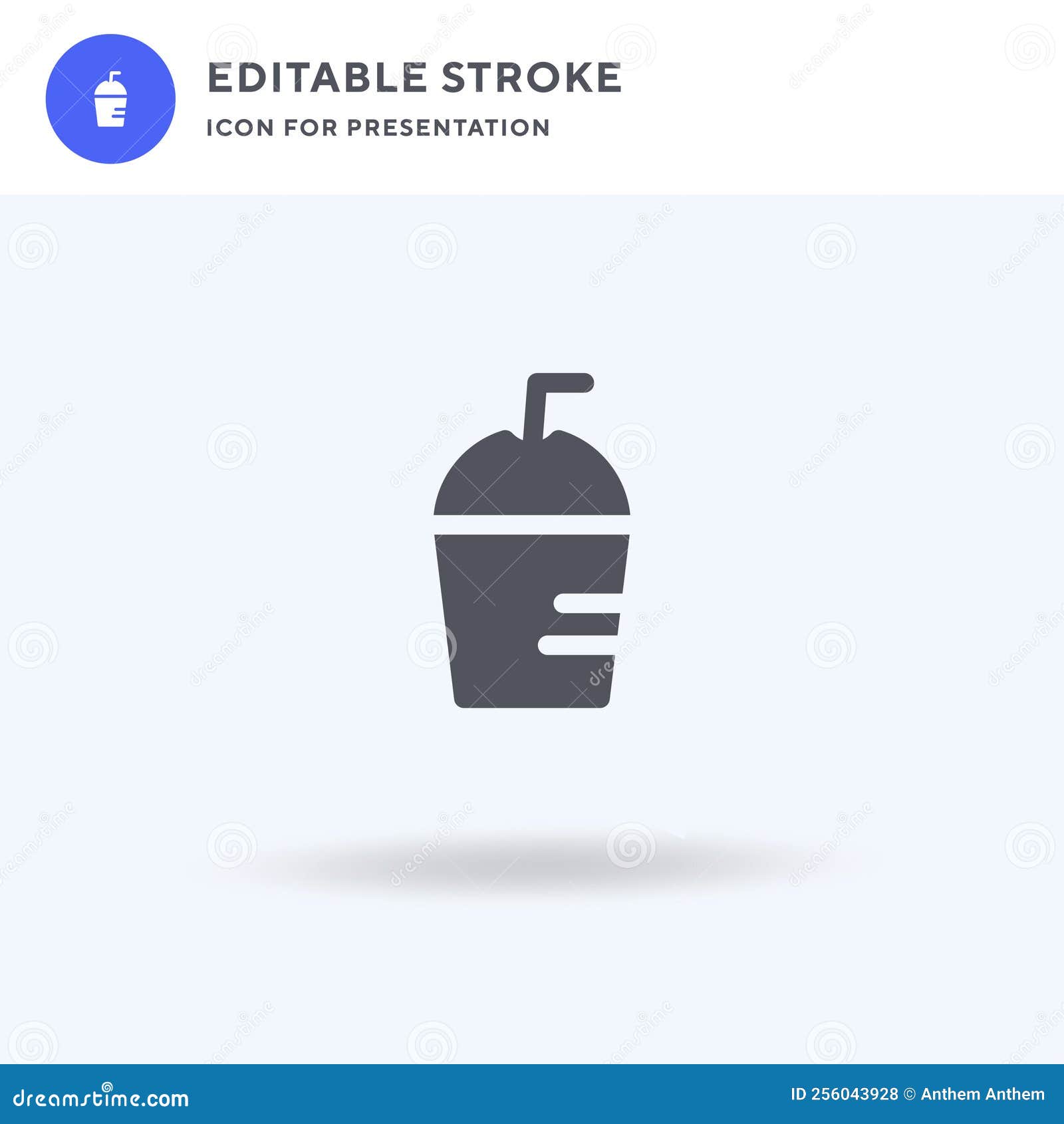 Frappe Icon Vector, Filled Flat Sign, Solid Pictogram Isolated on White ...