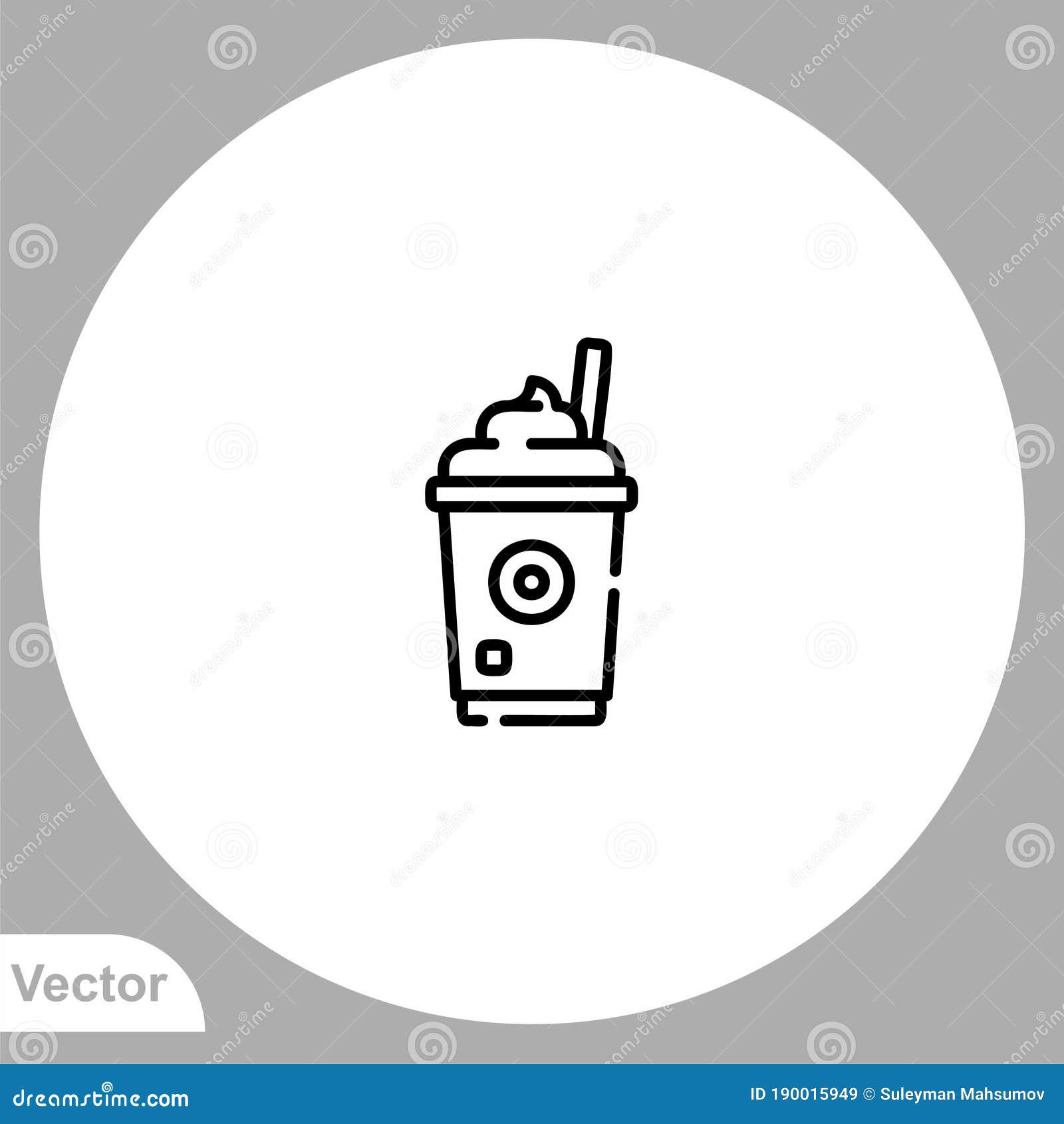 Frappe Vector Icon On White Background. Flat Vector Frappe Icon Symbol ...