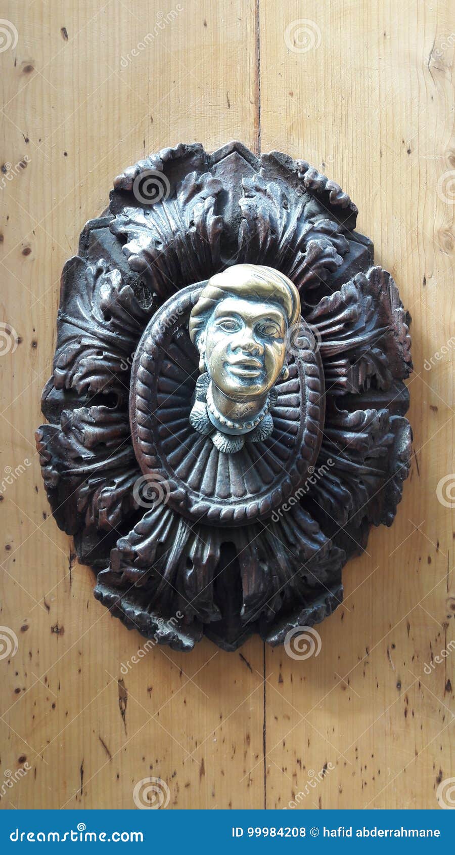 Frappement de la porte photo stock. Image of fleur, florence - 99984208