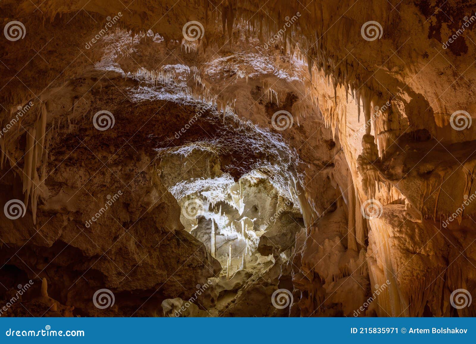 The Frasassi Caves Grotte Di Frasassi, a Huge Karst Cave System. Marche ...