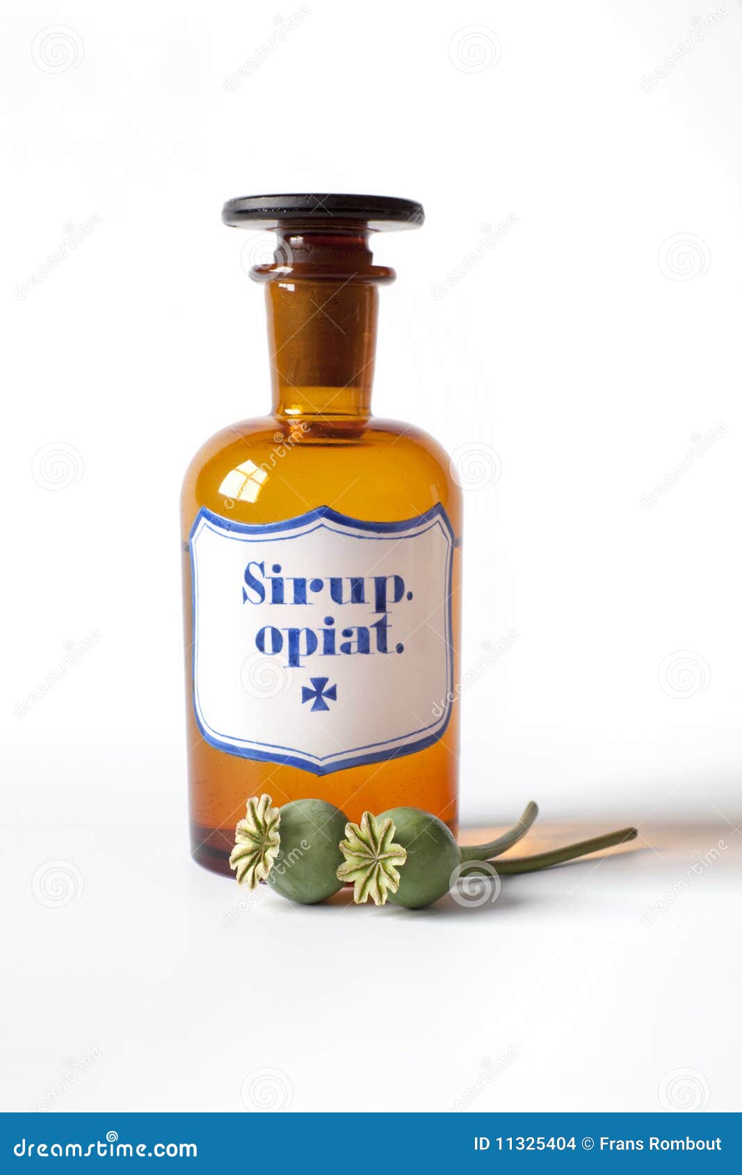 Frasco Antigo De Syrop Opiat Foto de Stock - Imagem de medicina ...