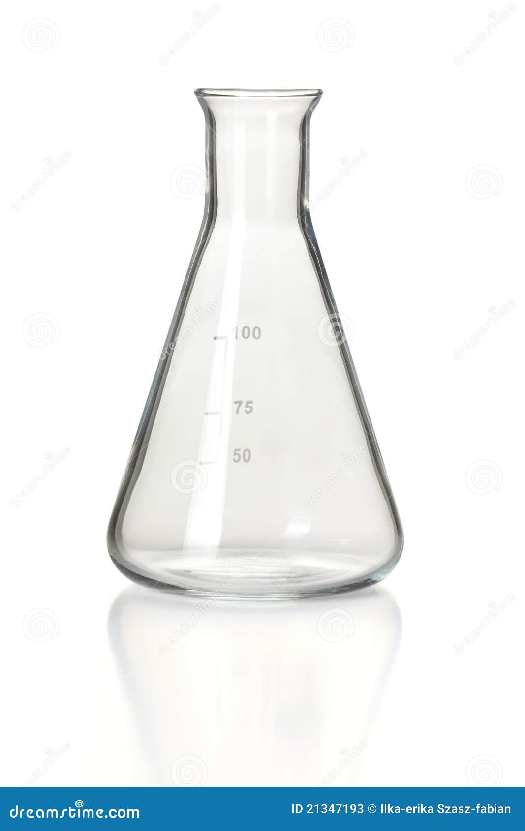 Frasco De Erlenmeyer Vacío De La Química Imagen de archivo - Imagen de ...