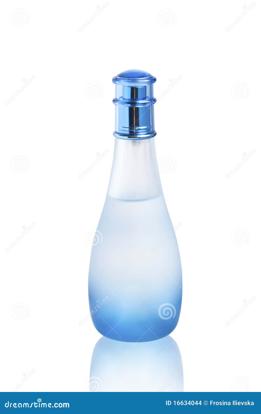 Frasco de perfume azul foto de stock. Imagem de feliz - 16634044
