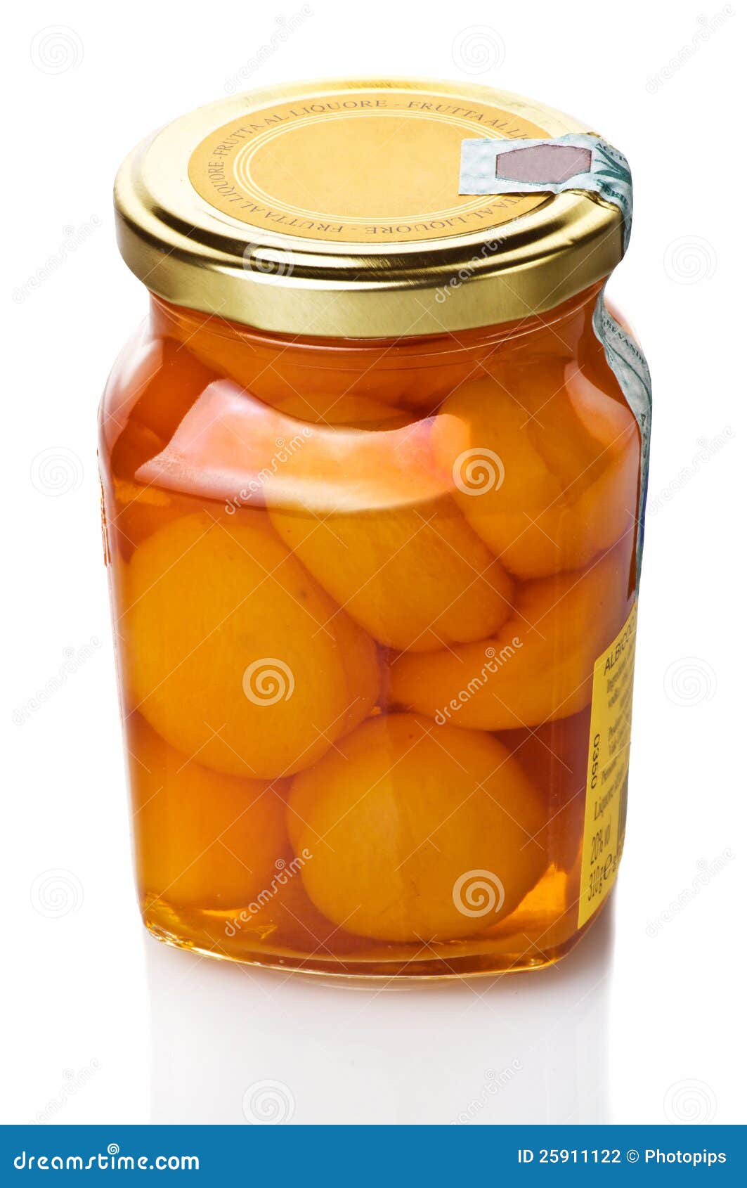 Frasco do alperce foto de stock. Imagem de alperces, fruta - 25911122