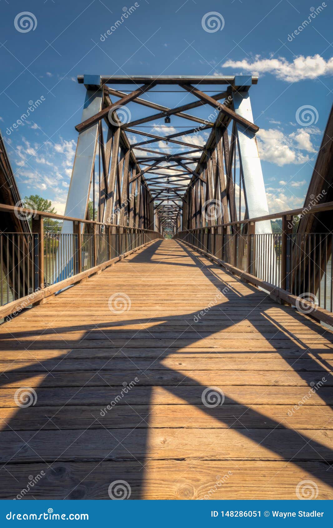 Historic Fraser Bridge in Quesnel, BC, Canada Stock Image - Image of ...