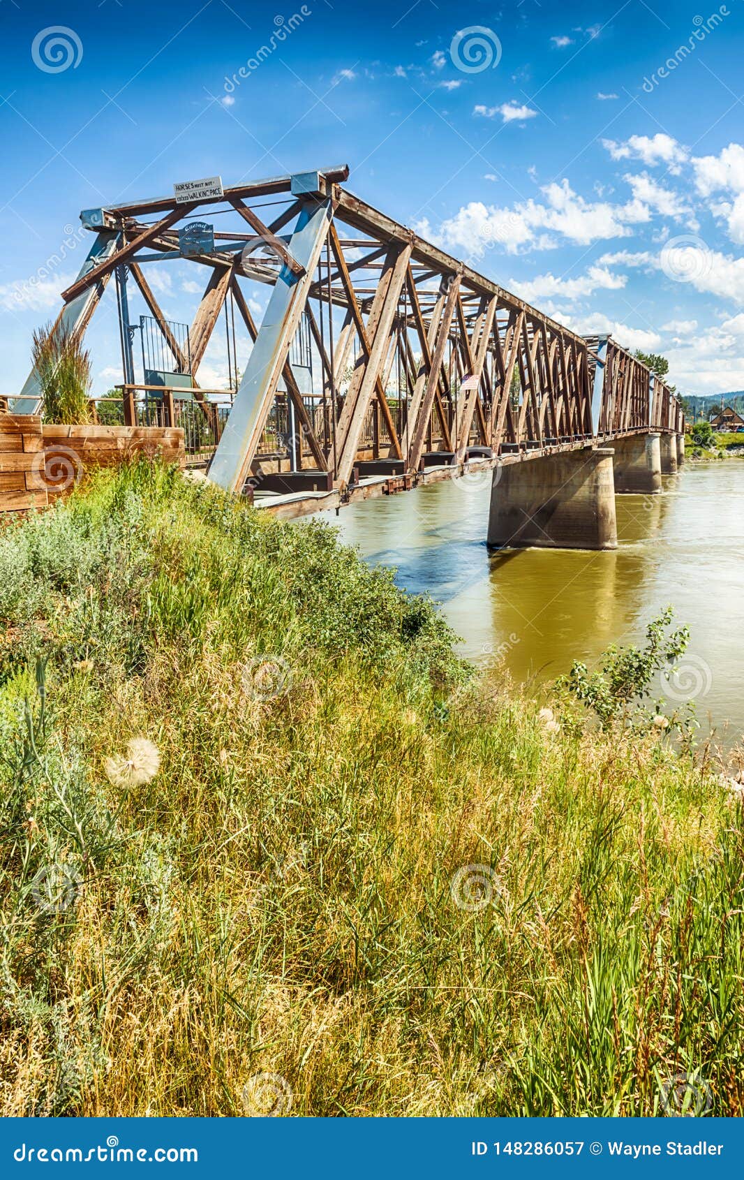 Historic Fraser Bridge in Quesnel, BC, Canada Stock Image - Image of ...