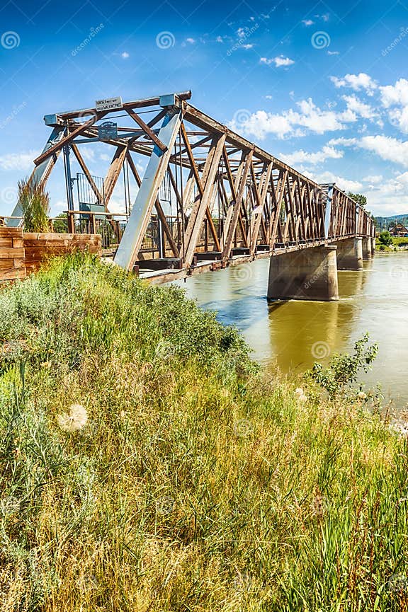 Historic Fraser Bridge in Quesnel, BC, Canada Stock Image - Image of ...