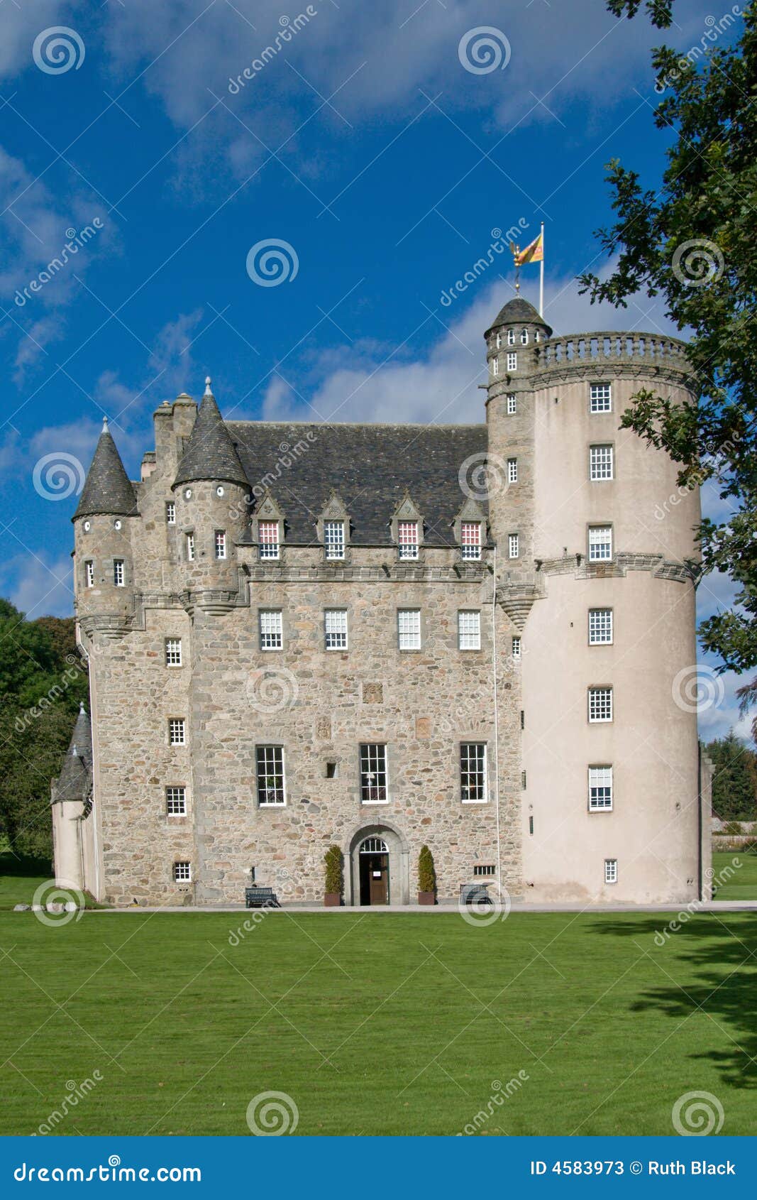 Fraser Castle in Scotland stock image. Image of fortress - 4583973