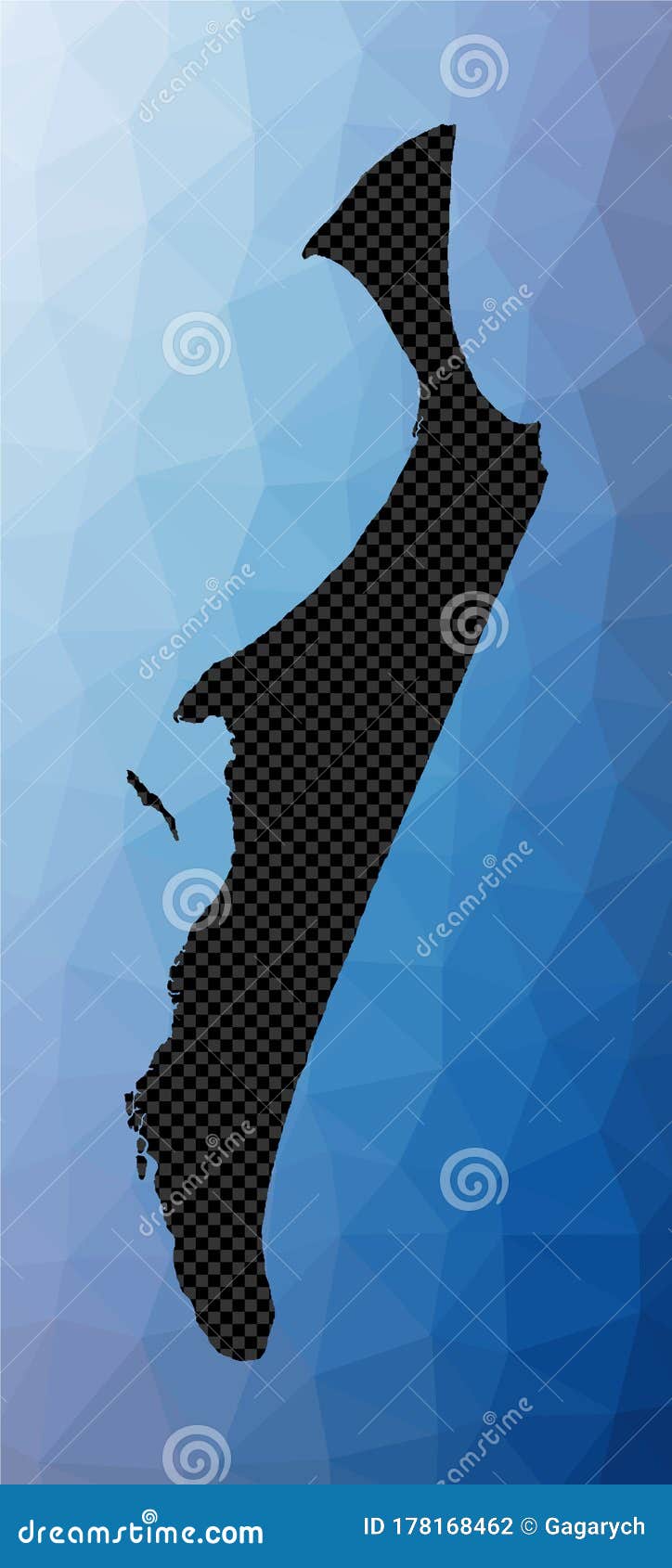 Fraser Island Geometric Map. Stock Vector - Illustration of decorative ...