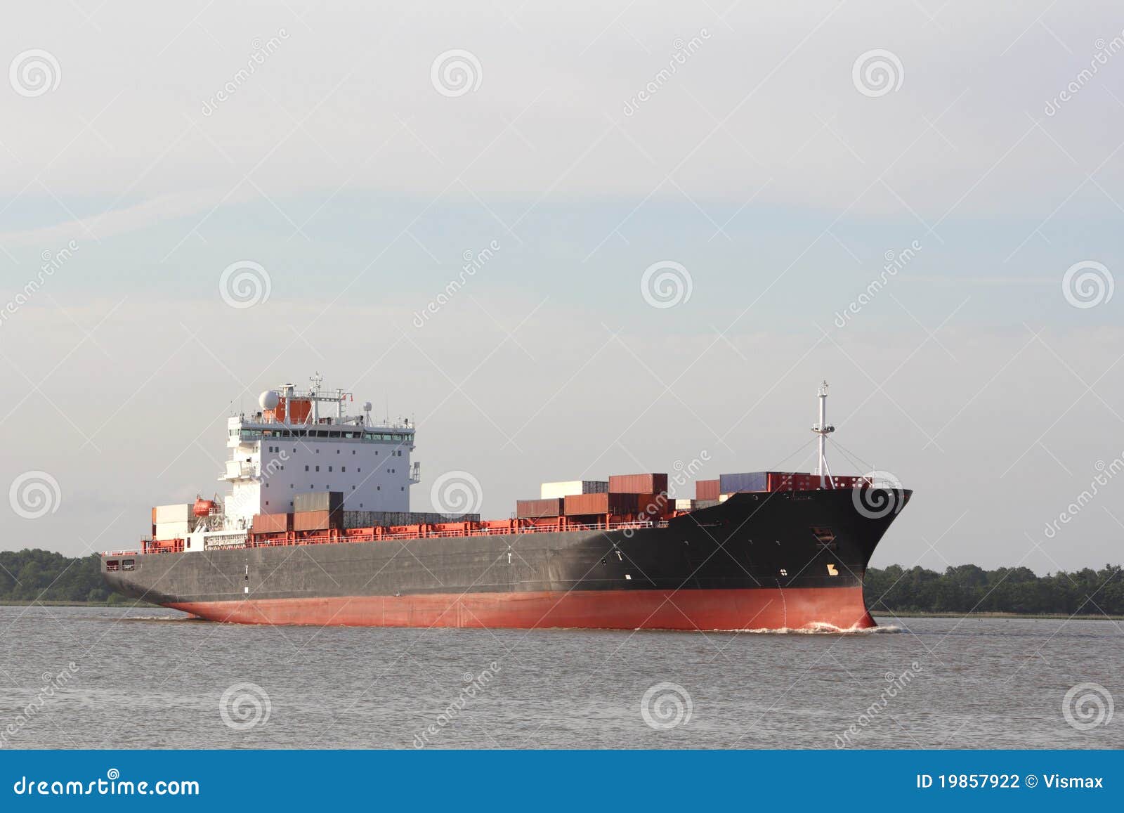 Fraser River Container Ship Stock Photo - Image of container, cargo ...